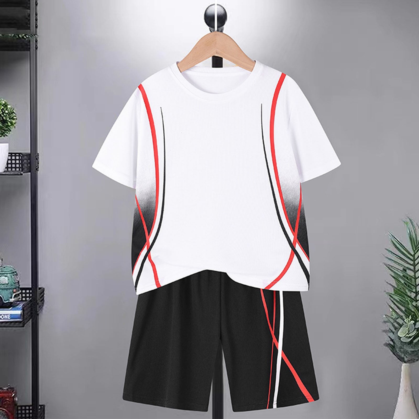 Sentmoon Boys 2 Piece Summer Outfits Clothes Crew Neck Short Sleeve and ...