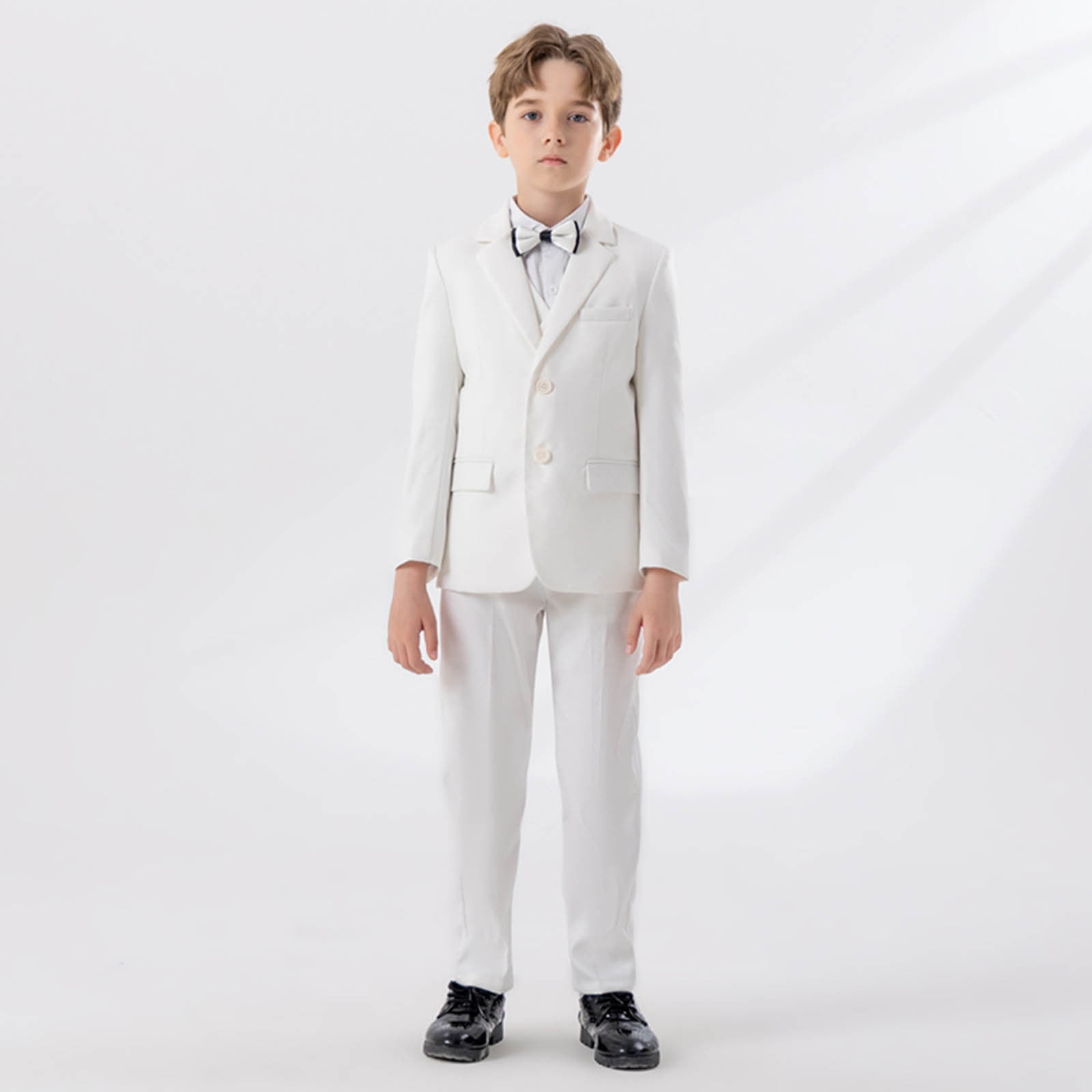 Sentmoon Boys 5 Piece Suit Slim Fit Three Button Tuxedo Suits Blazer ...