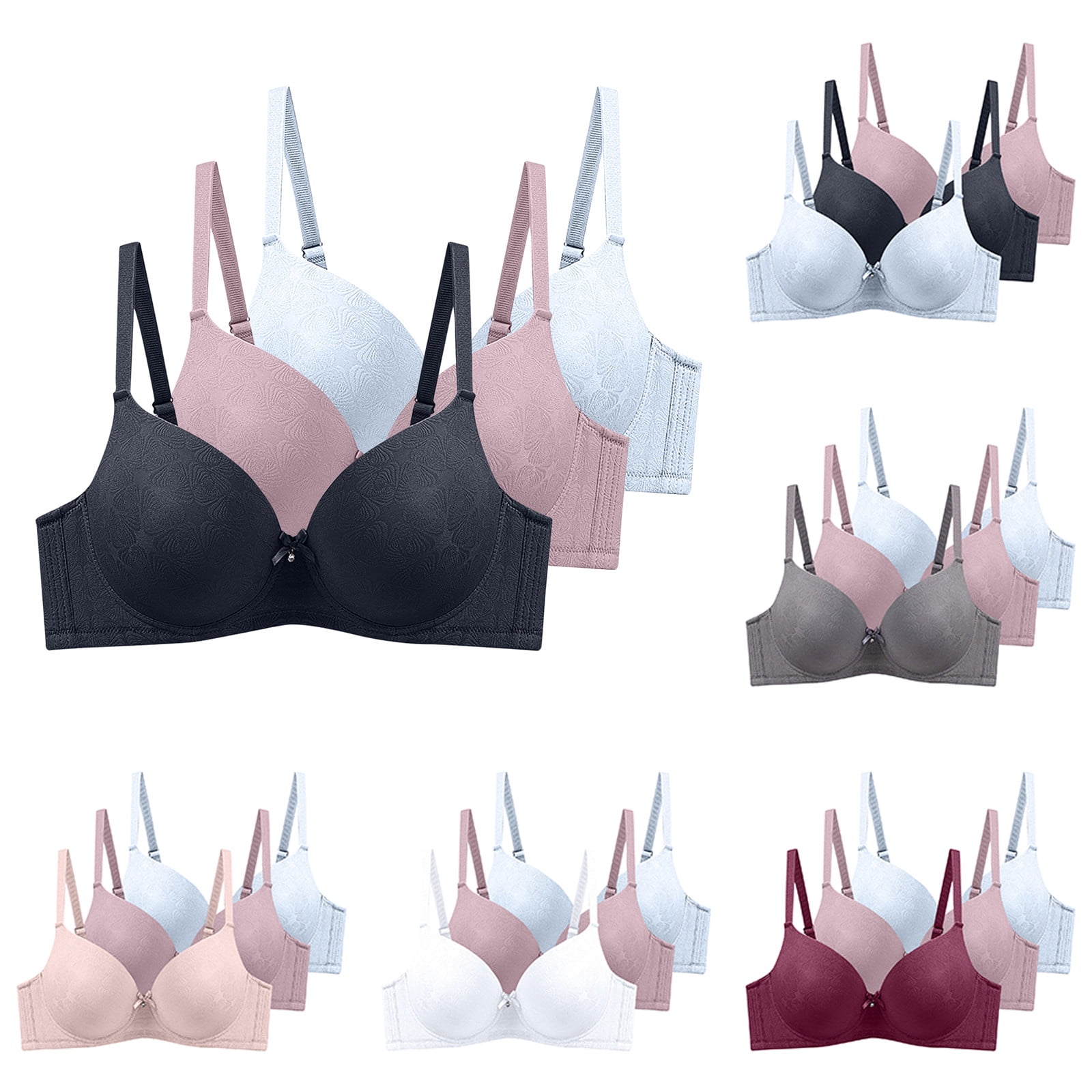 Sentmoon Bra for Women Oversized Push up No-Slip Comfortable Bras for ...