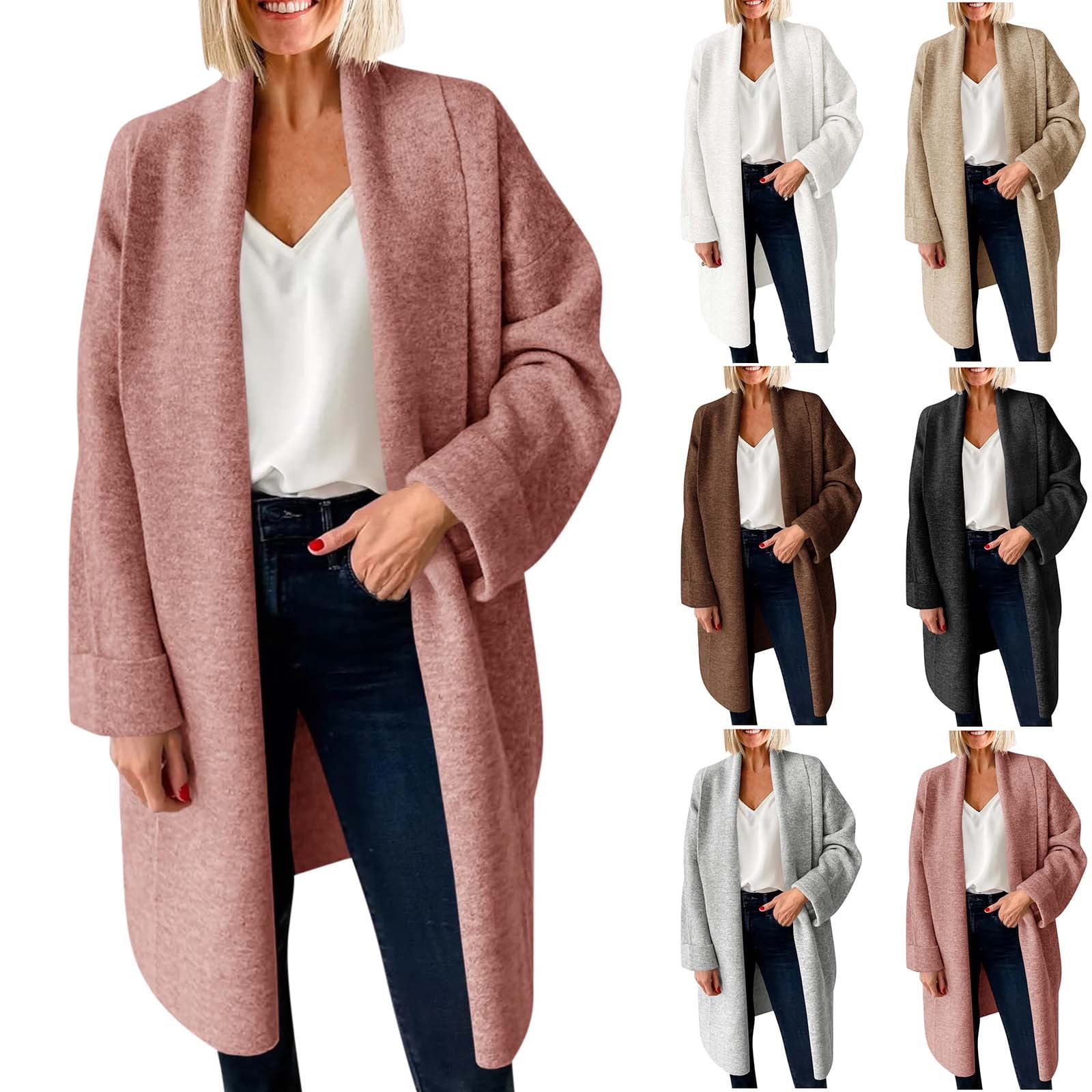 Sentmoon Fall Jacket Lapel Long Sleeve Women Fall Outfits Oversized ...