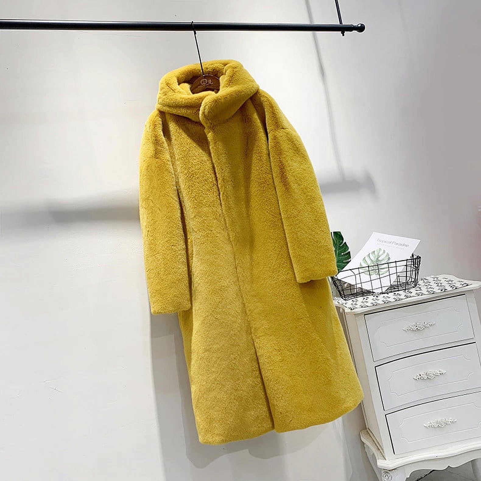 Sentmoon Faux Fur Long-length Down Coat Plus Size Womens Winter Coats ...