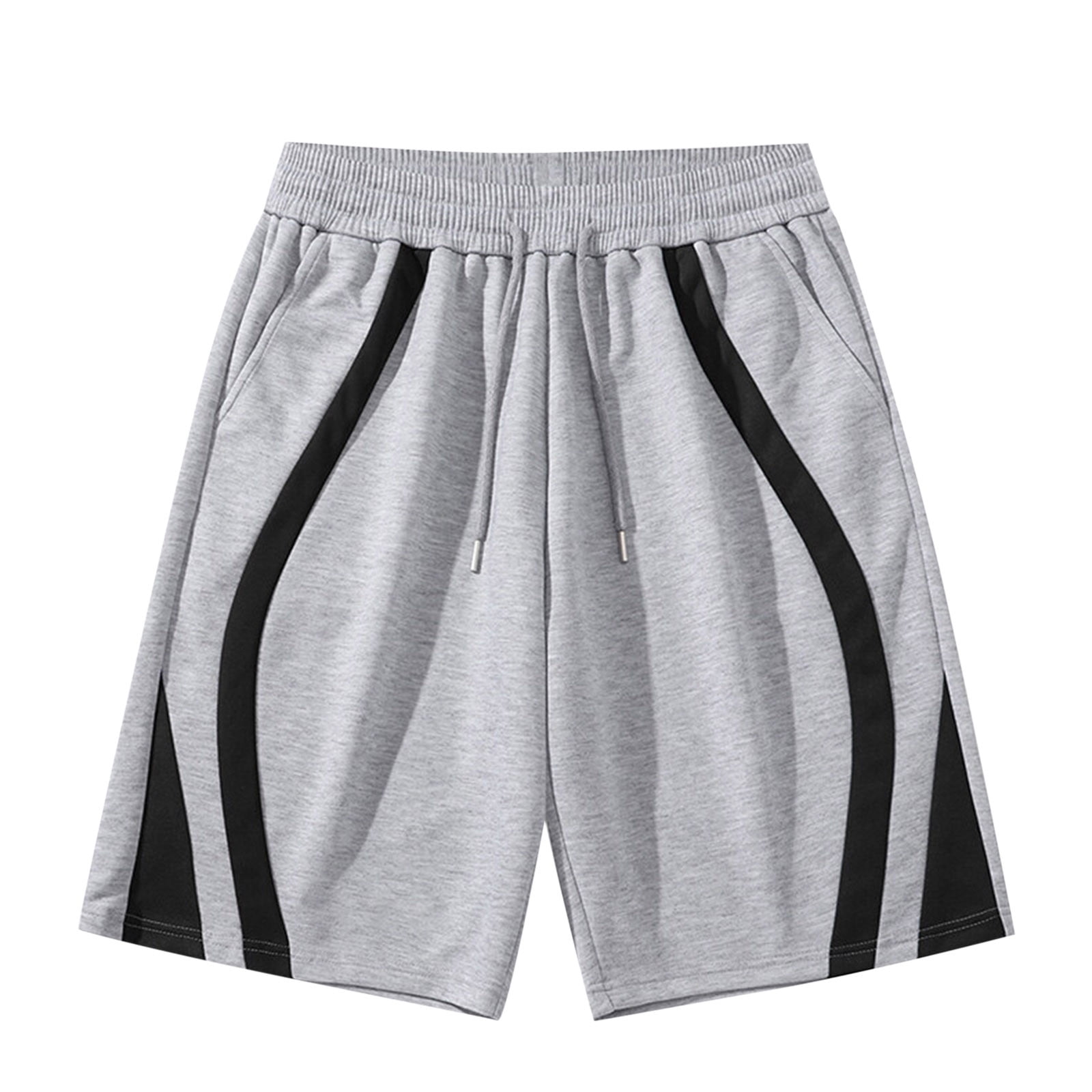 Sentmoon Gym Shorts for Men Lightweight Summer Straight Elastic Waist ...