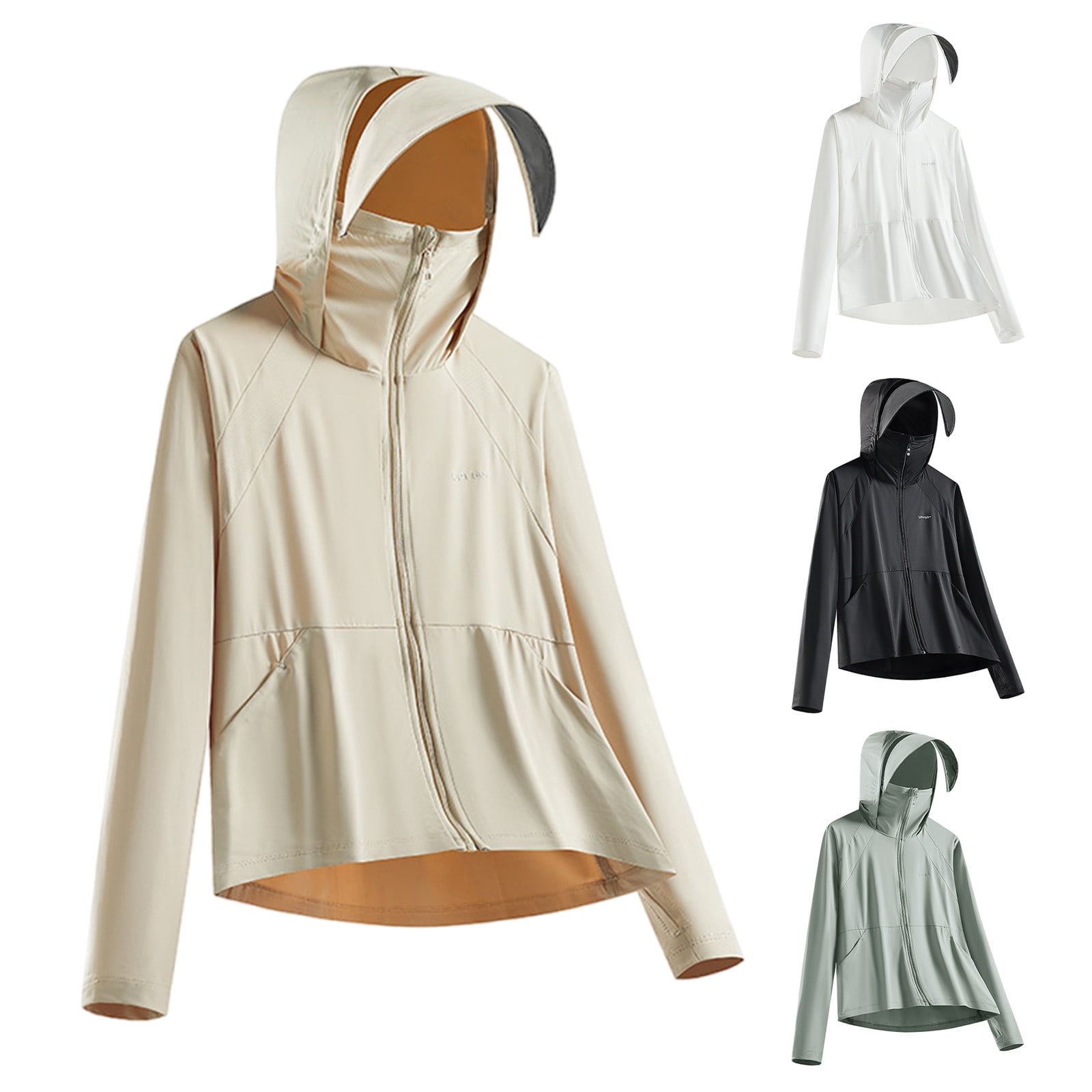 Sentmoon Hooded Sun Shirts for Men Long Sleeve Hooded Neck Hiking ...