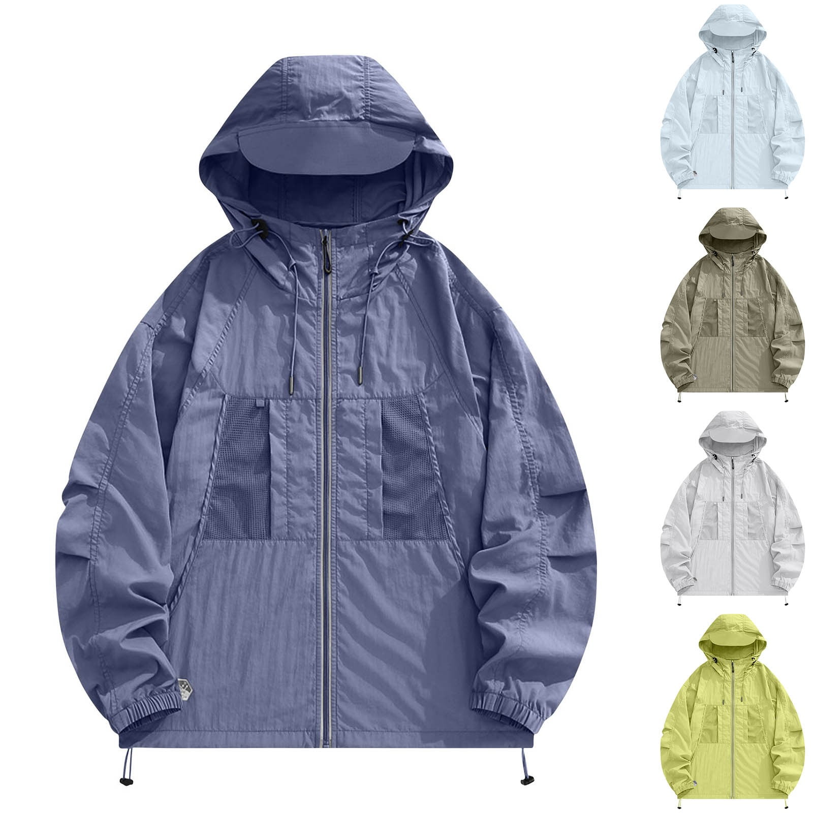 Sentmoon Jackets for Women with Hood All-Weather Packable Rain Jacket ...