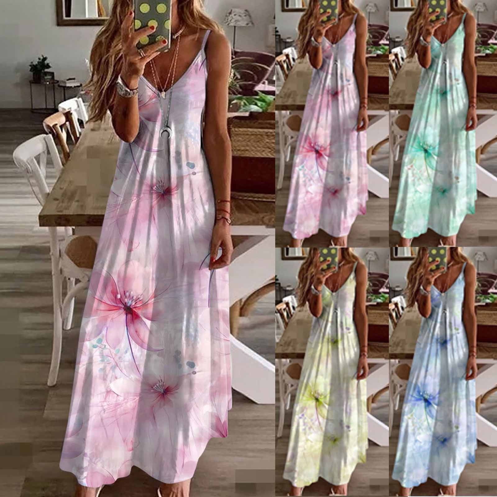 Sentmoon Ladies Dresses Sleeveless 2025 V Neck Graduation Dresses ...