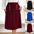 Sentmoon Maxi Skirts Elastic Waist Mini Skirts Streetwear Solid Color ...