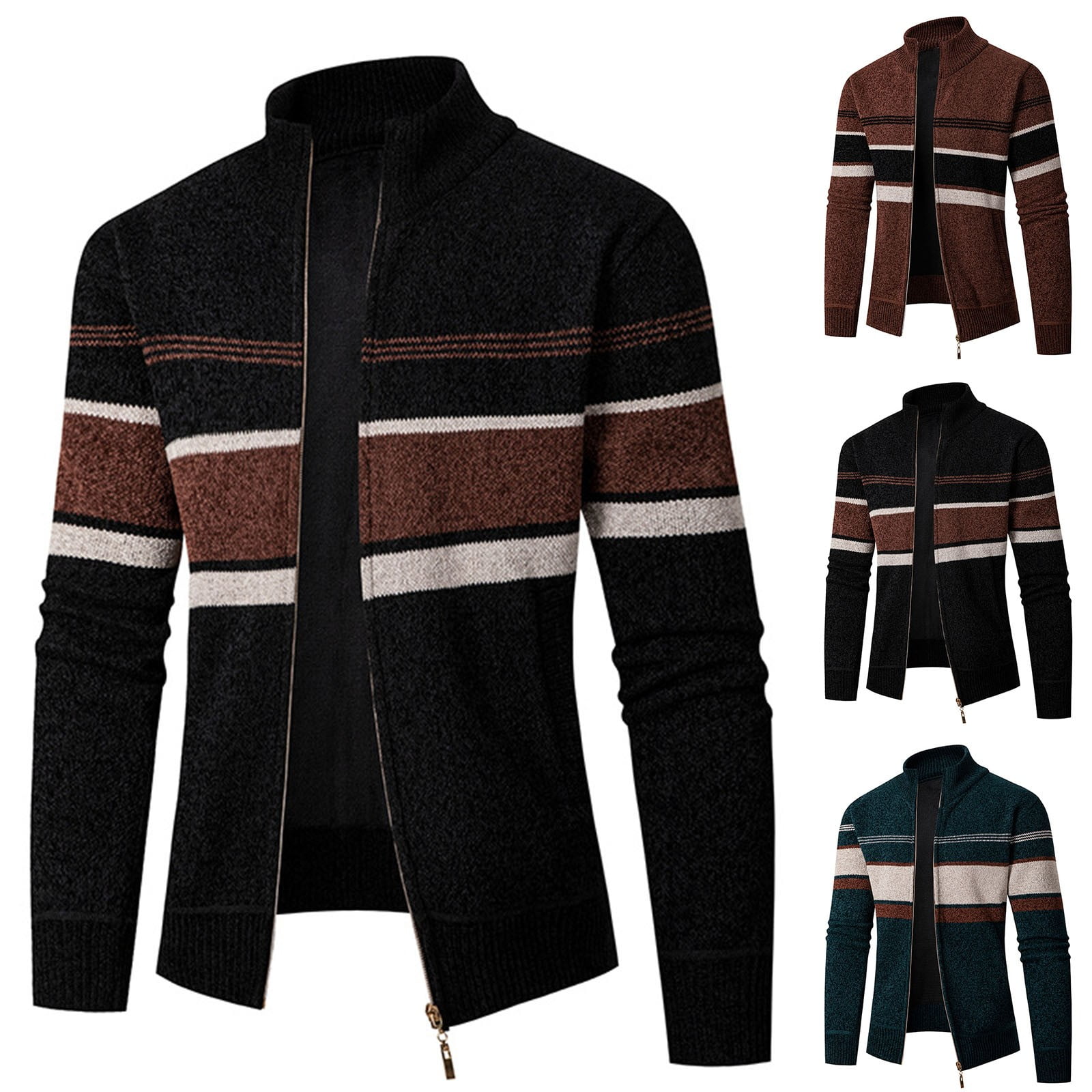 Sentmoon Men's Winter Jackets Plus Size Loose Long Sleeve Men's ...