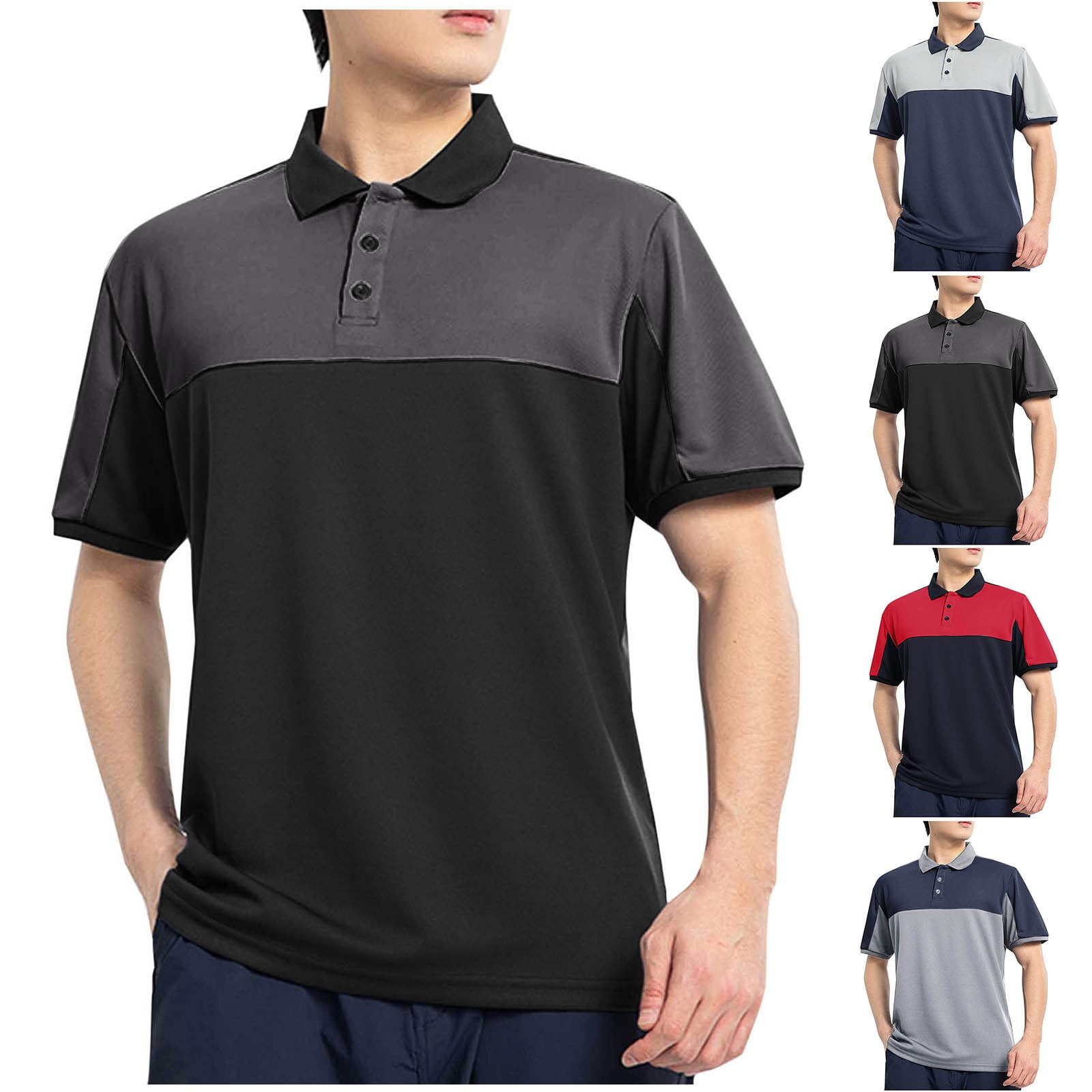 Sentmoon Mens Button down Blouse Oversized Relaxed Turndown Collar ...