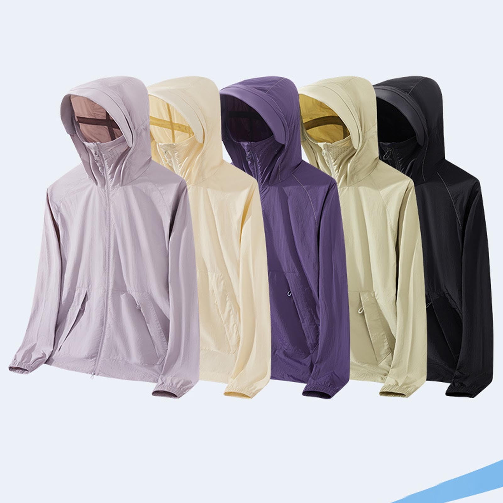 Sentmoon Mens Rashs Guard Long Sleeve Hooded Neck Men Jackets with ...