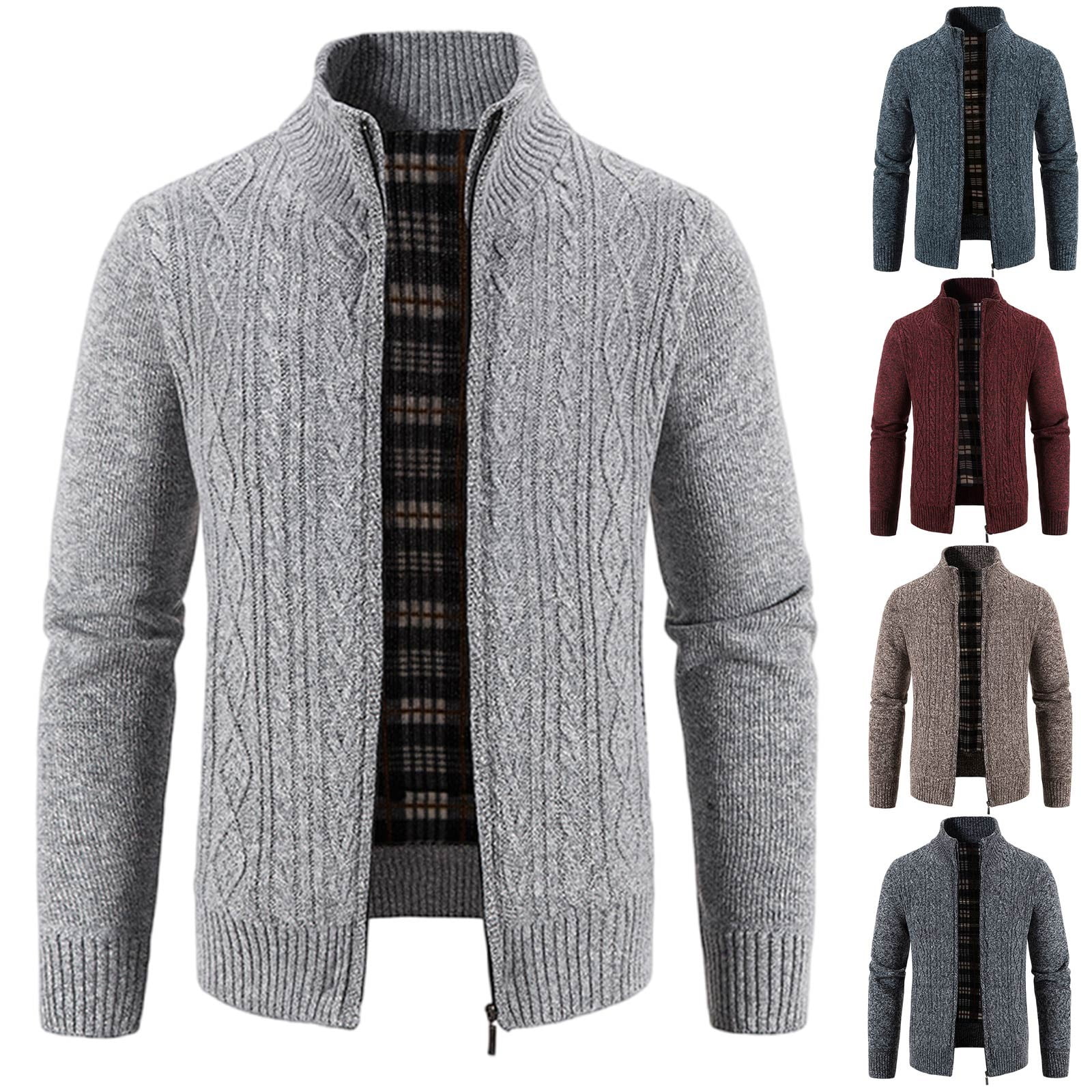 Sentmoon Mens Winter Jacket Oversized Loose Long Sleeve Outfits for Men ...