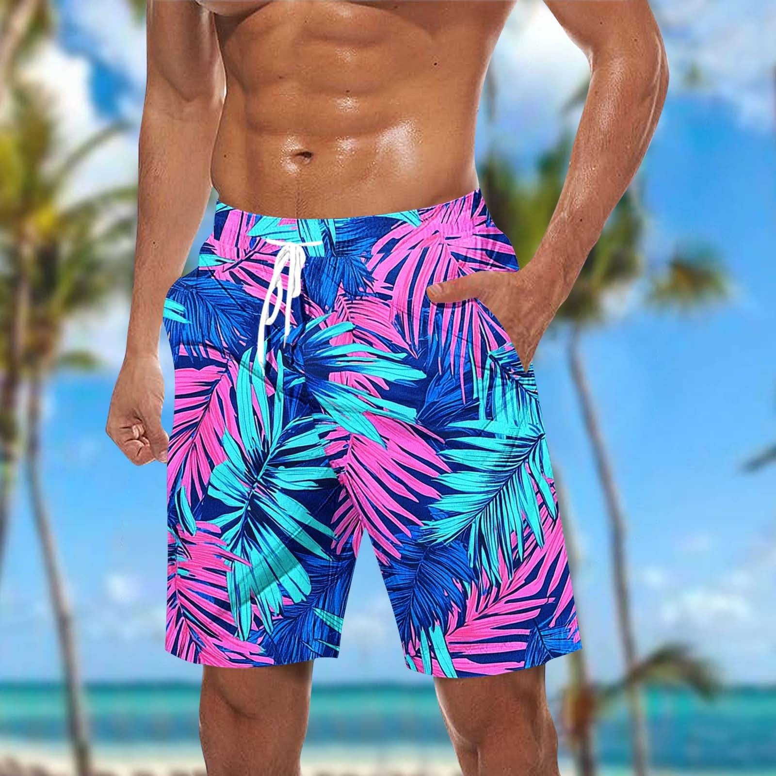 Sentmoon Running Shorts for Men Quick Dry Summer Straight Elastic High ...