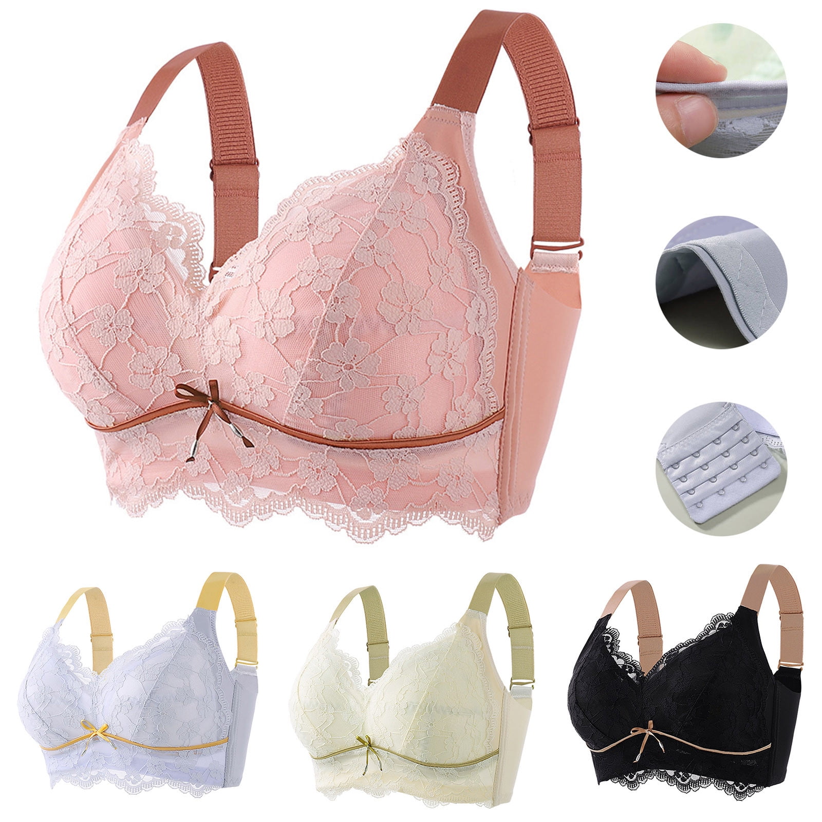 Sentmoon Seamless Bras for Women Lift Adjustable Strap Bras for Women ...