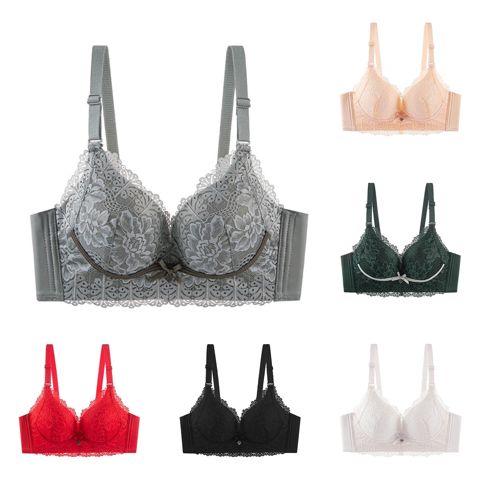 Sentmoon Sports Bras for Women Large Bust Lace Bra Comfortable Bras for ...