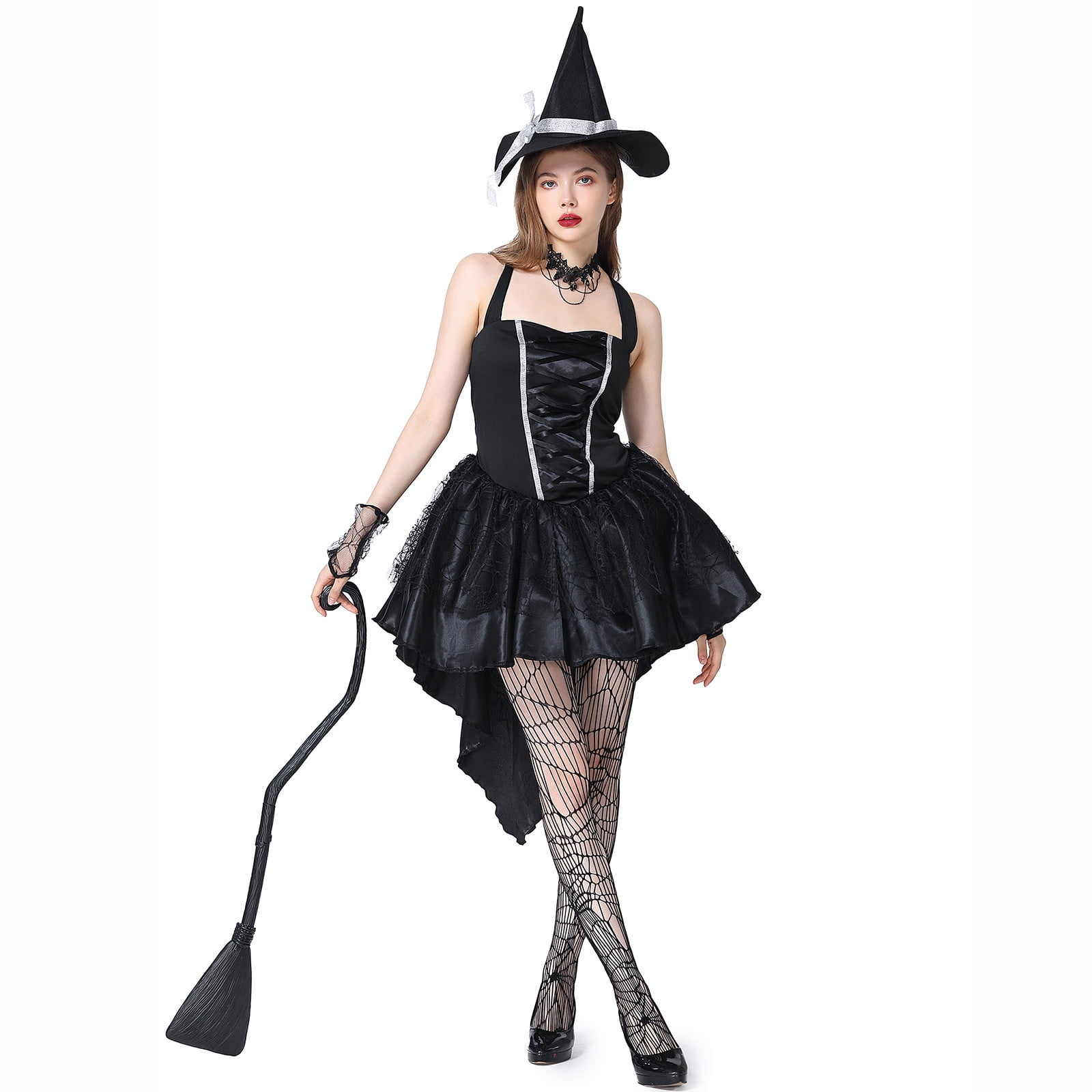 Sentmoon Strappy Ball Gowns for Women Formal Crew Neck Halloween ...