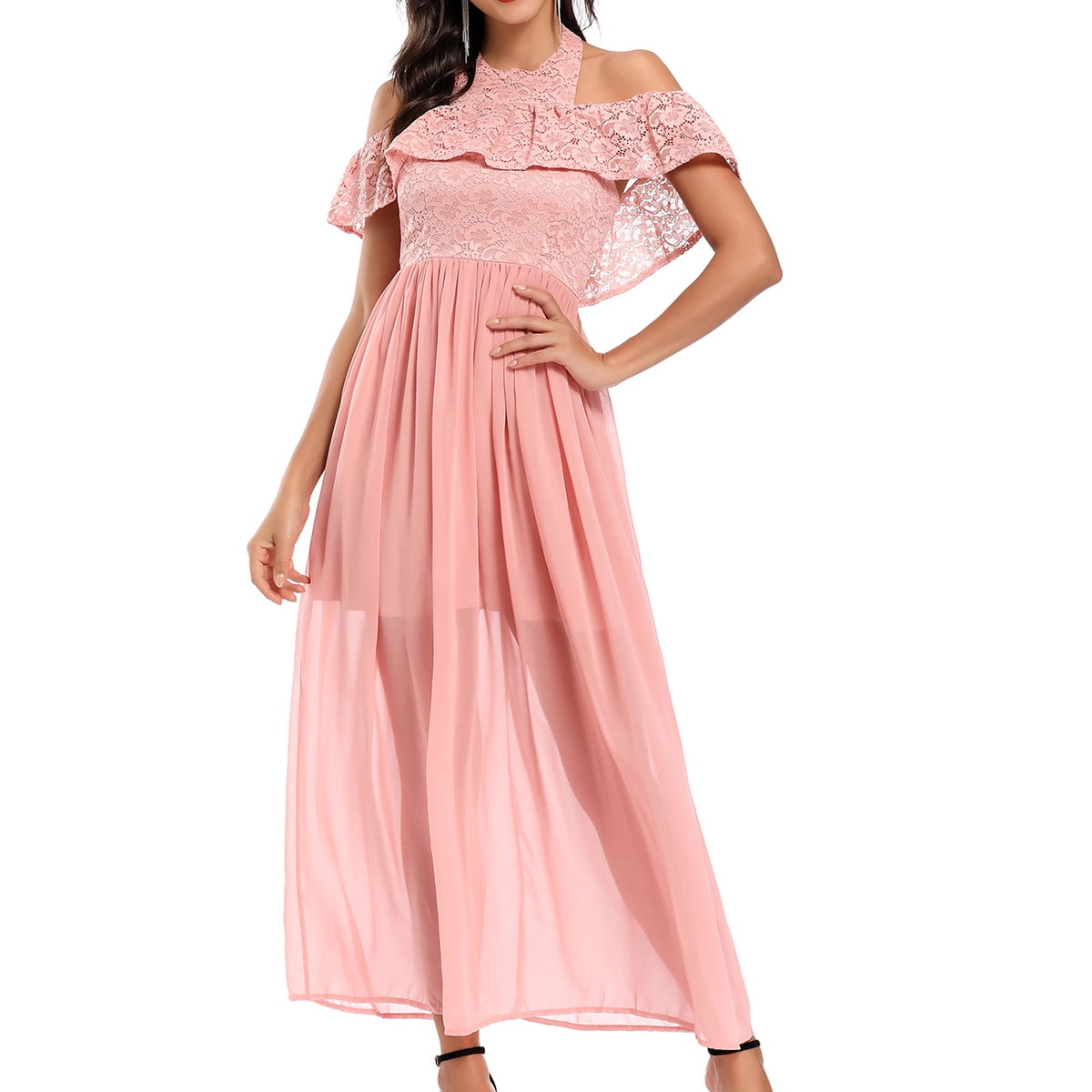 Sentmoon Strappy Cocktail Crew Neck Fall Dresses for Women 2024 Pleated ...