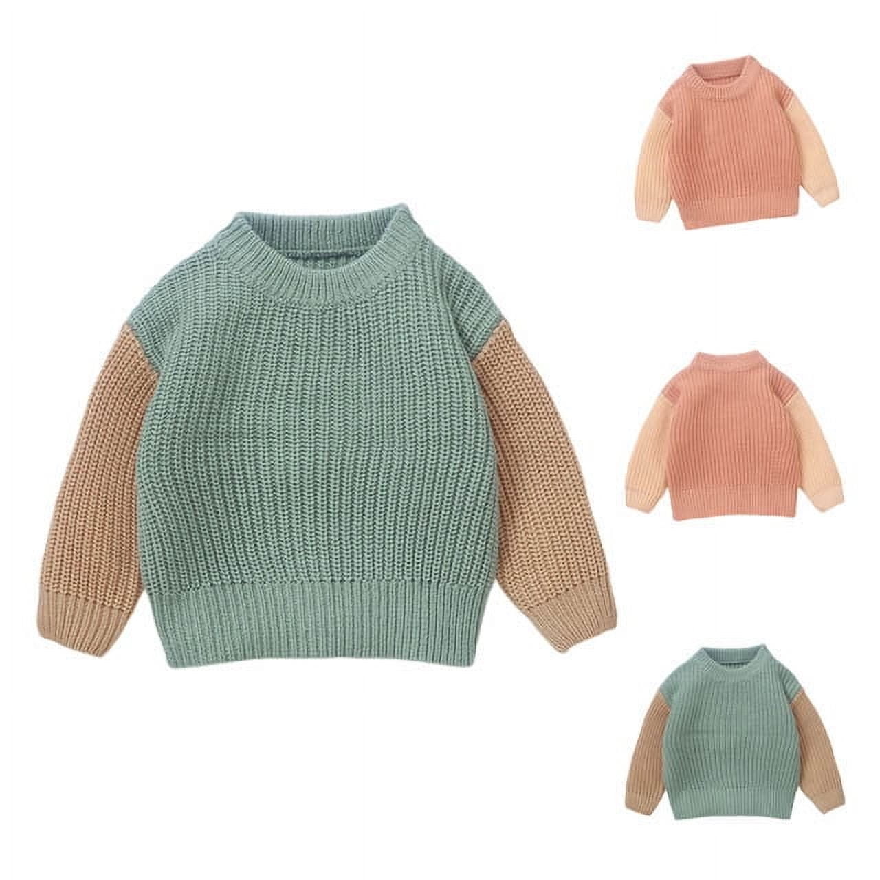 Sentmoon Sweaters for Girls Long Sleeve Crew Neck Color Block Boys ...