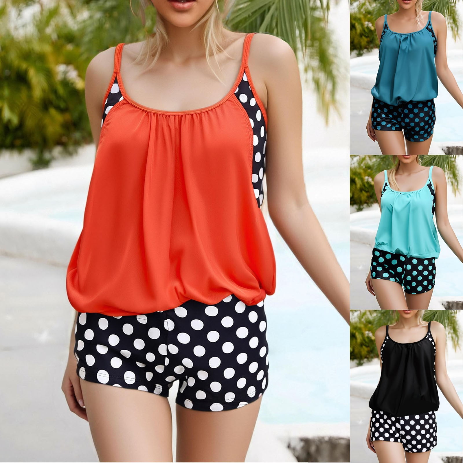 Sentmoon Swim Suit Curvy Women Bathing Suit Tummy Control Push Up Plus ...