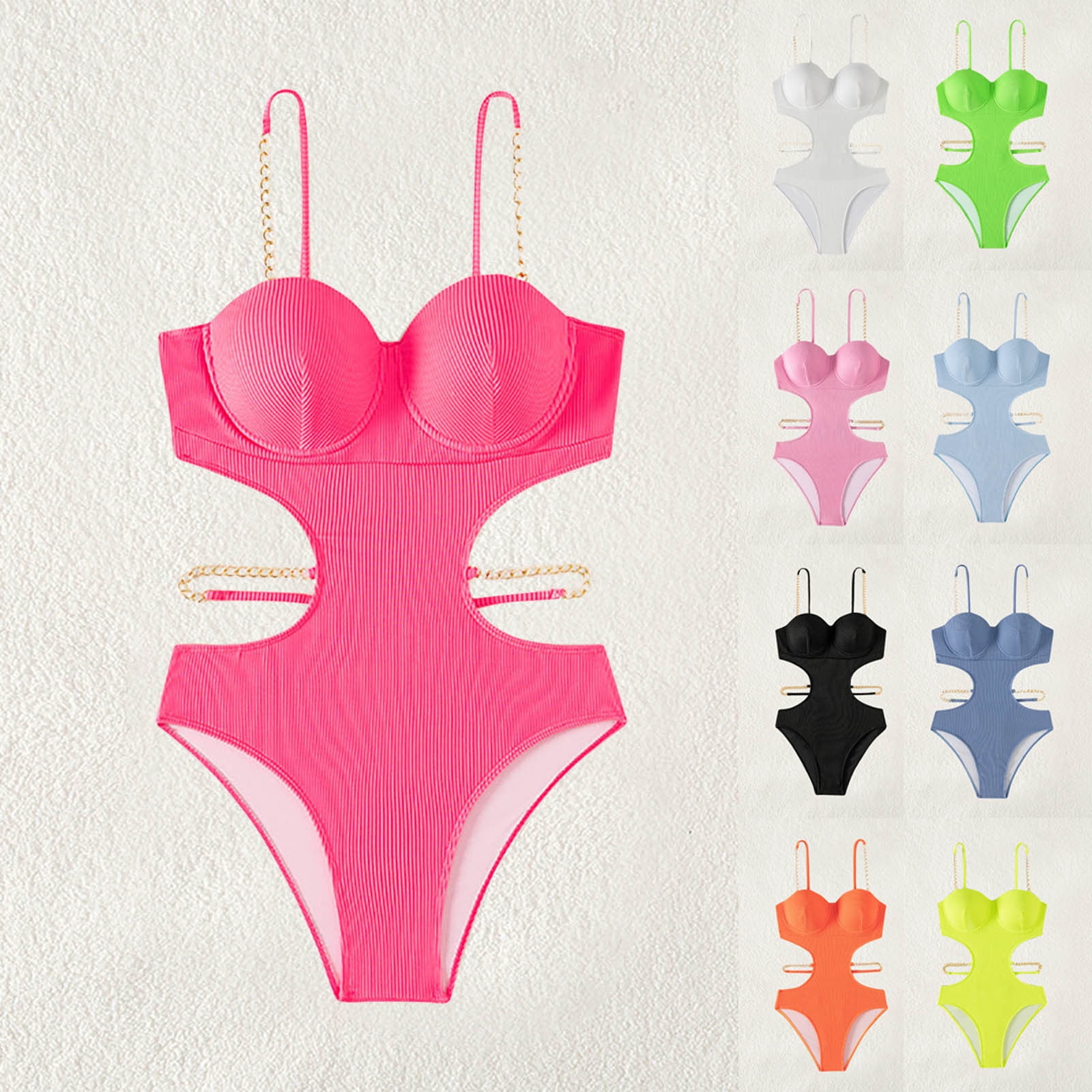 Sentmoon Swimsuit Curvy Tummy Control Bathing Suit with Built in Bra ...