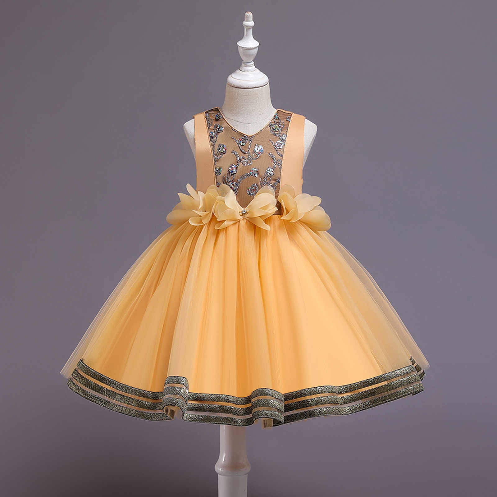 Sentmoon Toddler Costume Princess Tutu Weding Flower Girl Dresses,V ...