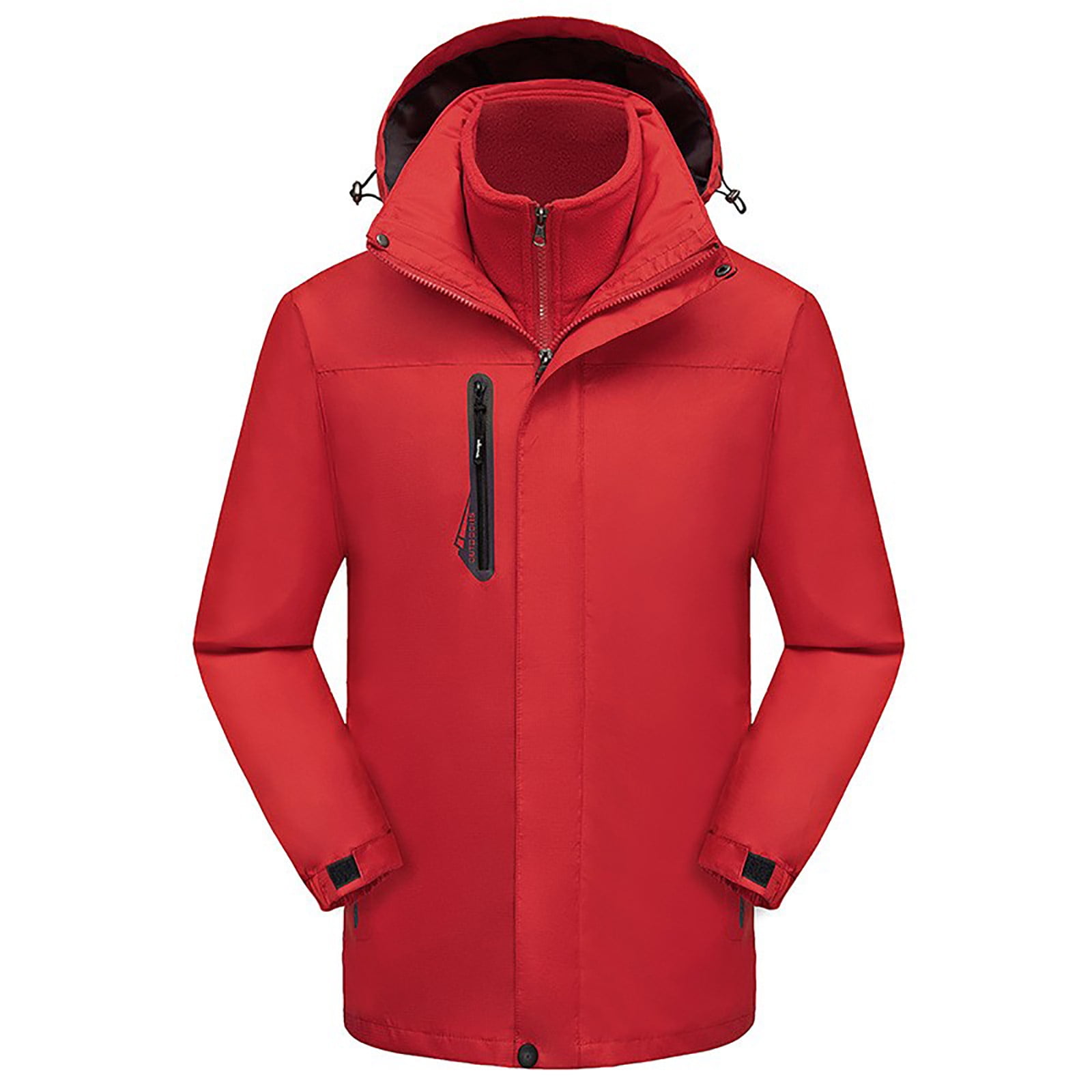 Sentmoon Warm Hardshell Jacket Long Sleeve Plus Size Coats for Women ...