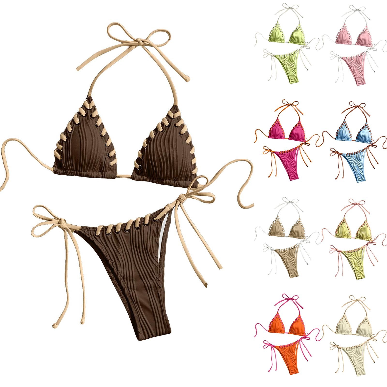 Sentmoon Women Bikini Set Woman Swimsuit Plus Size Womens Bikinis Curvy ...