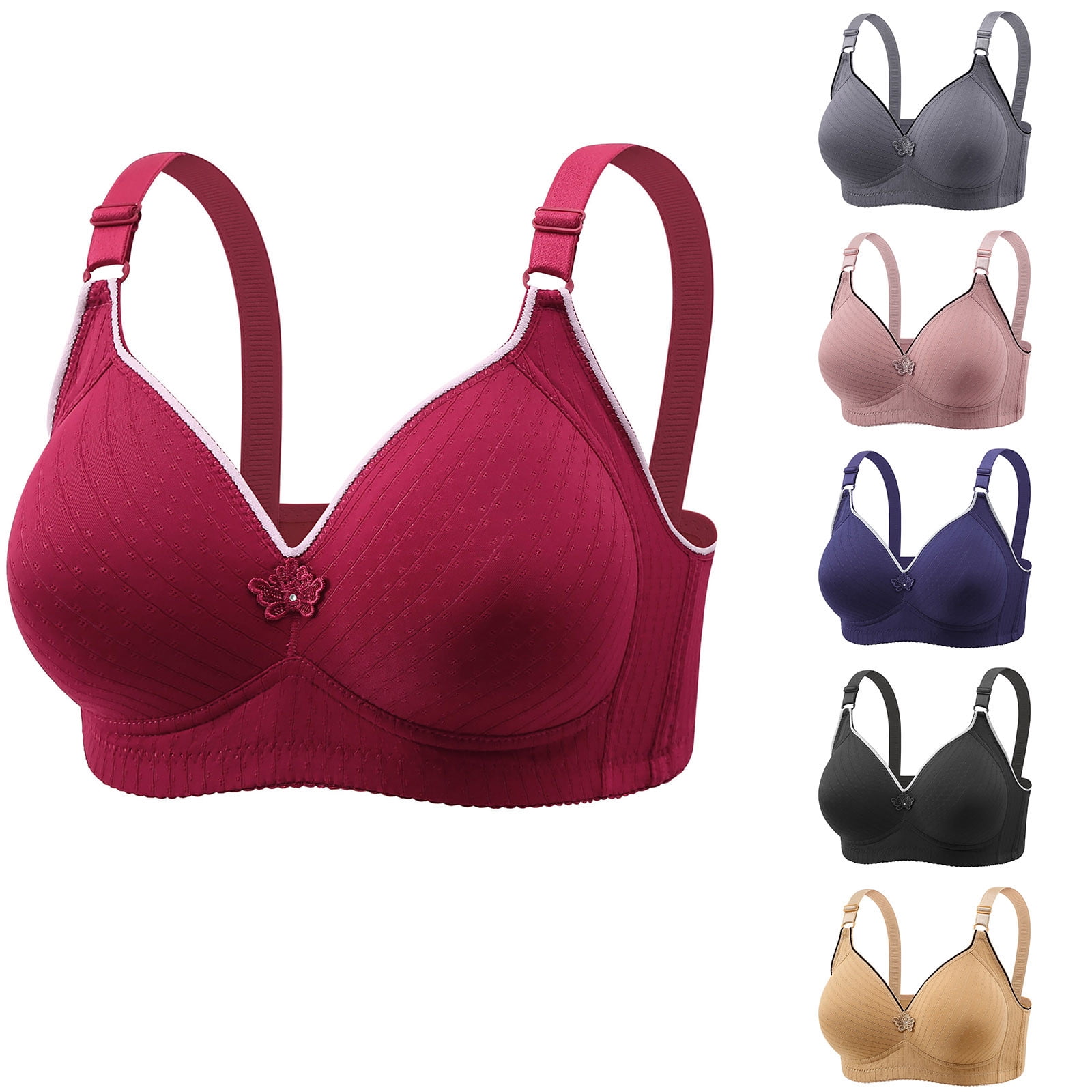 Sentmoon Women's Bra Oversized No Wires Push up No-Slip Everyday Bras ...