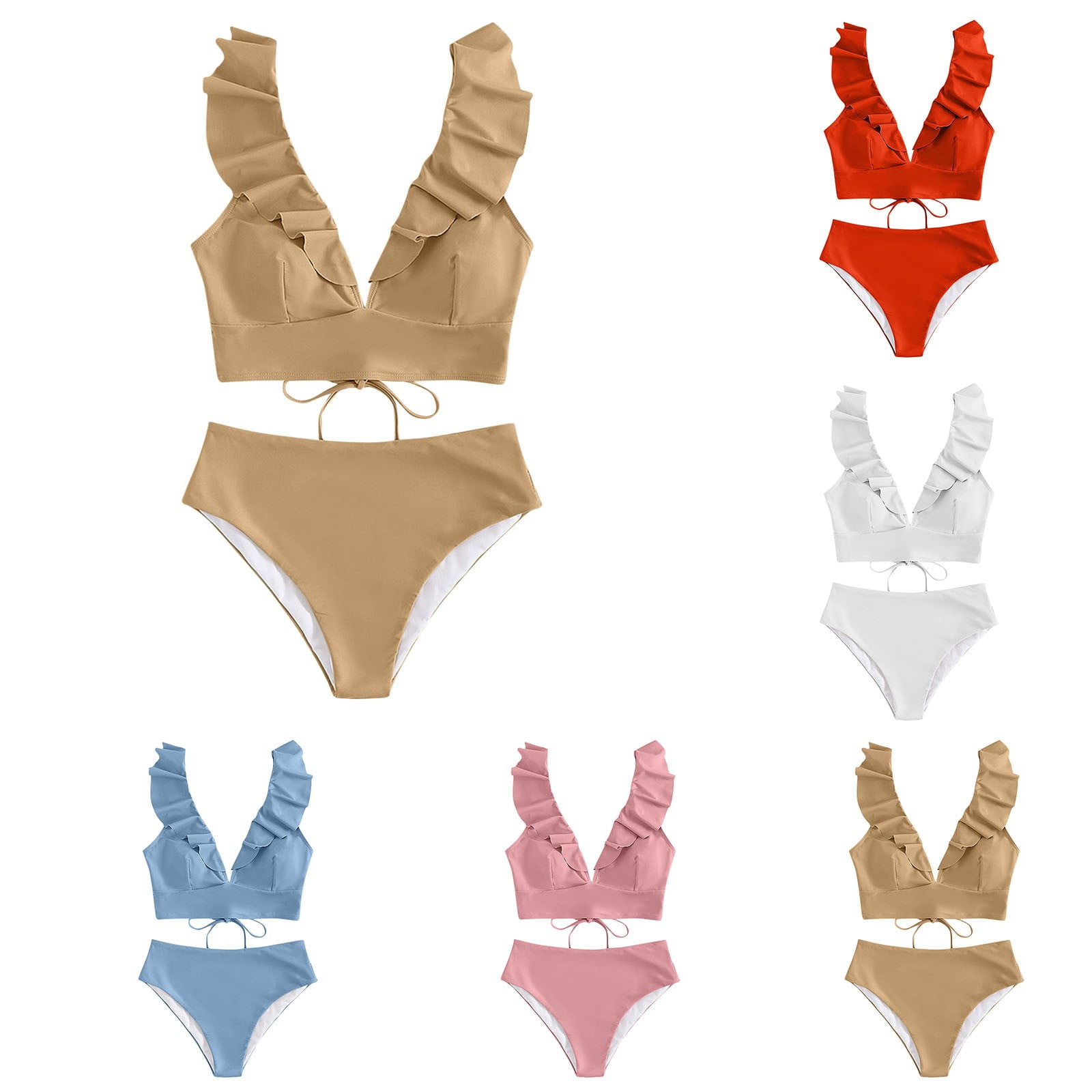 Sentmoon Womens Bikini Set Bikini Plus Size Swim Suits for Women Curvy ...