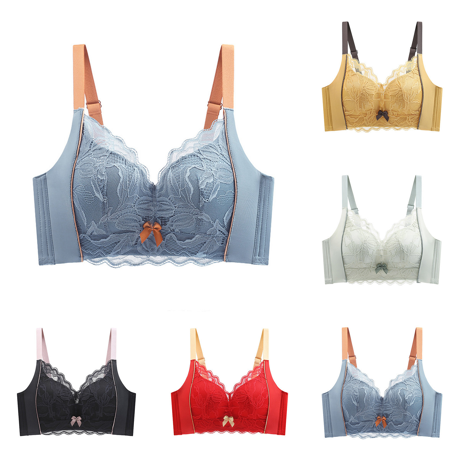 Sentmoon Womens Sports Bras Plus Size Comfortable Sexy Lace Bras for ...