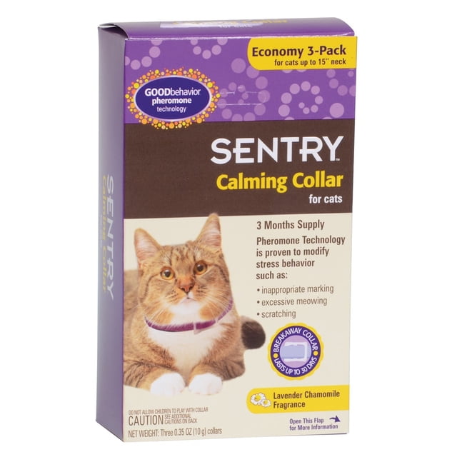 Sentry Calming Cat Collar, 3 Count - Walmart.com