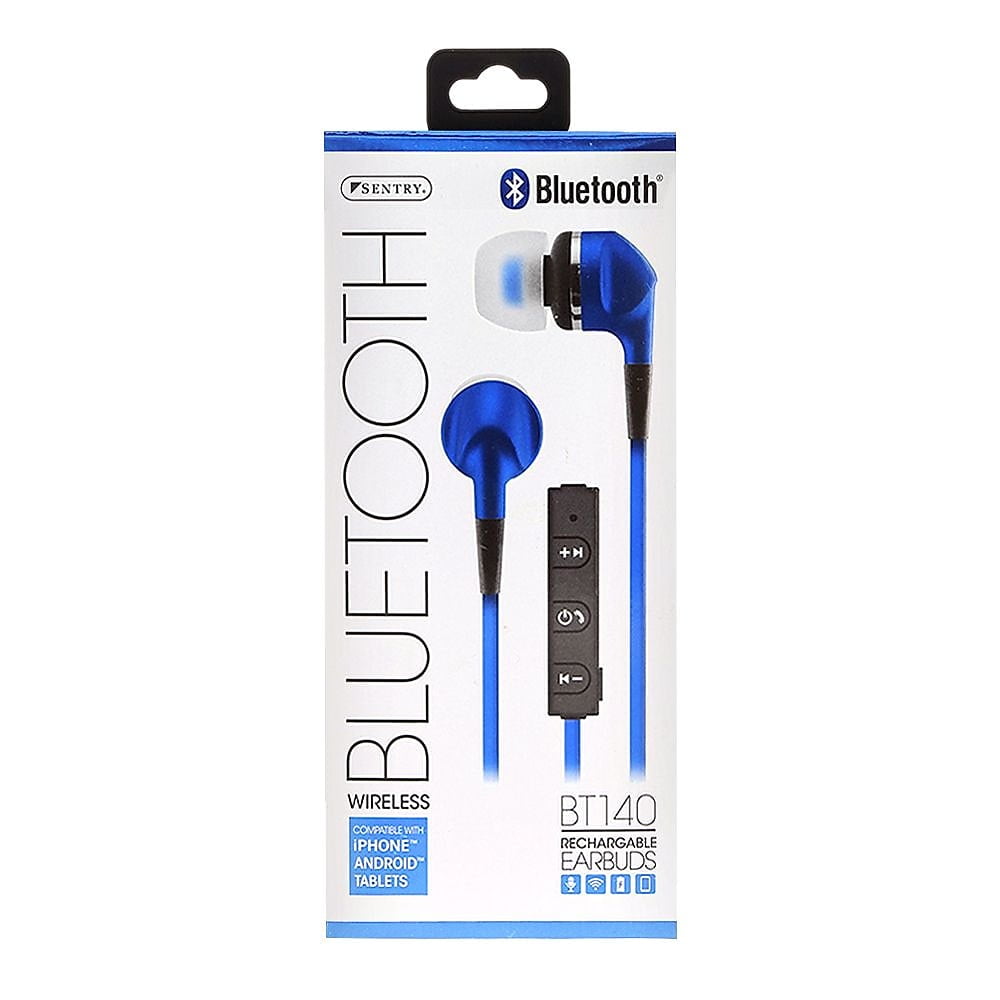 Sentry Industries Sentry Bluetooth Earbud with Microphone, Blue ...