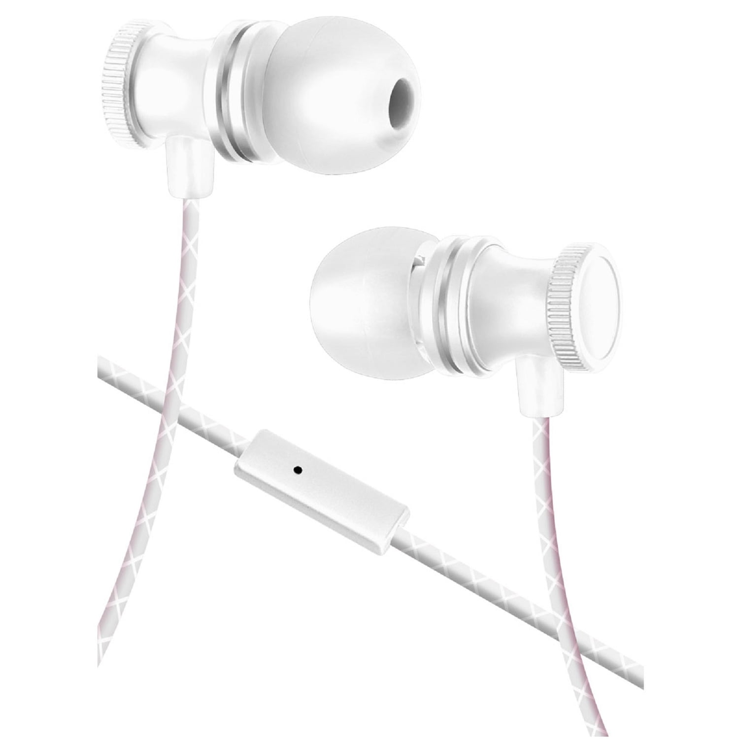 Sentry Metal Stereo Earbuds with Mic White - Walmart.com