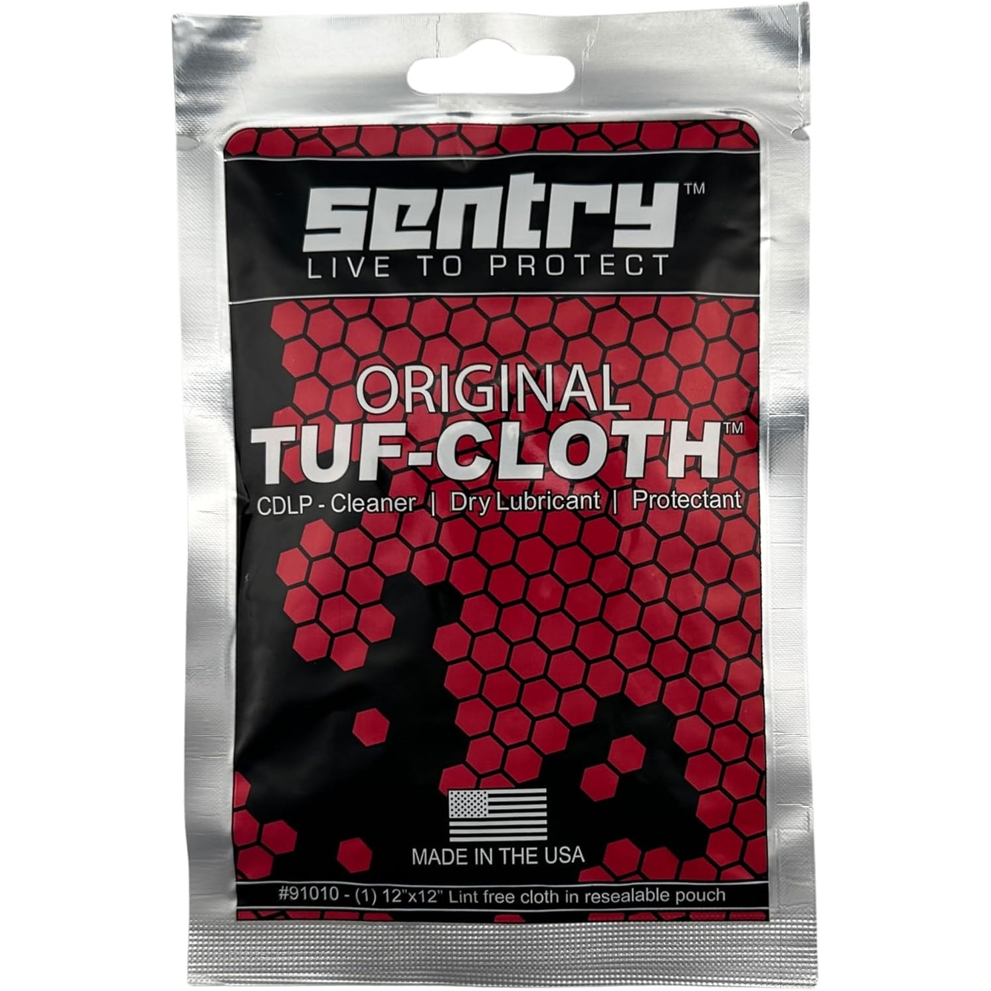 Sentry Solutions Tuf-Cloth Dry Lube Gun/Knife, 12" x 12" CLP in Pouch ...
