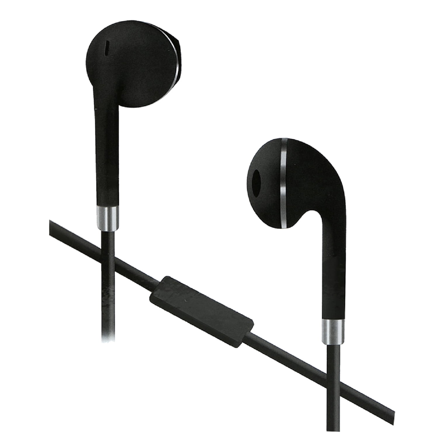 Sentry Stereo Earbuds with In Line Microphone Black - Walmart.com