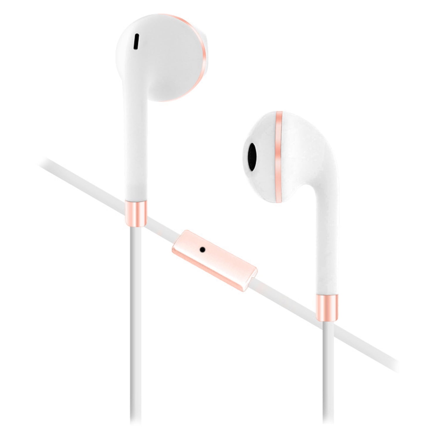 Sentry Stereo Earbuds with In Line Microphone Rose Gold - Walmart.com