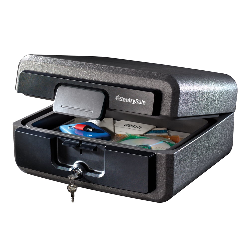 SentrySafe HD2100 Fire-Resistant Box Safe and Waterproof Box Safe with ...