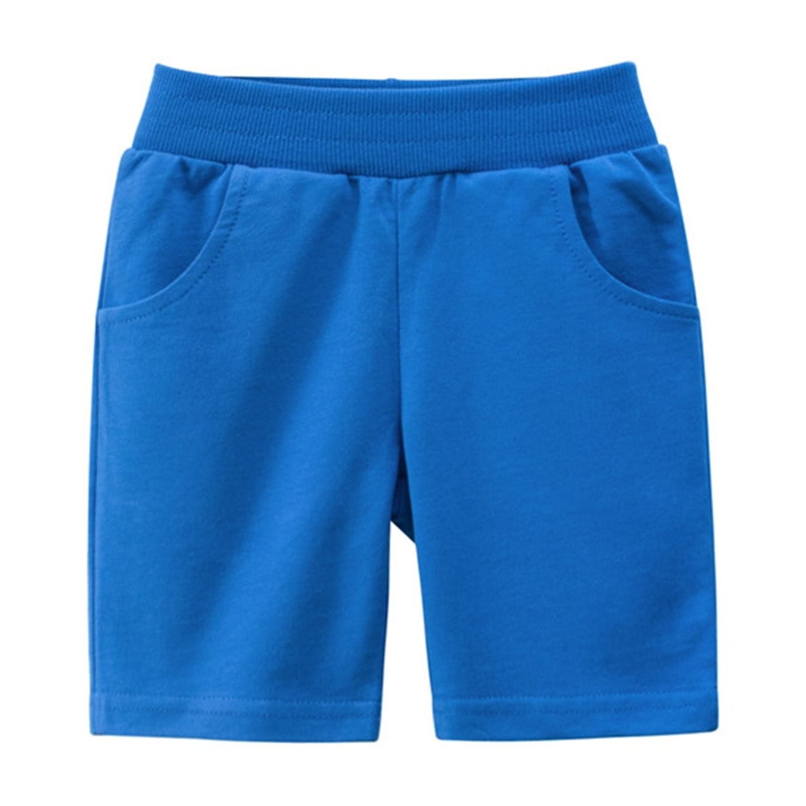Sentuca Boys Shorts Size 6, Cotton Solid Color Casual Shorts Elastic ...