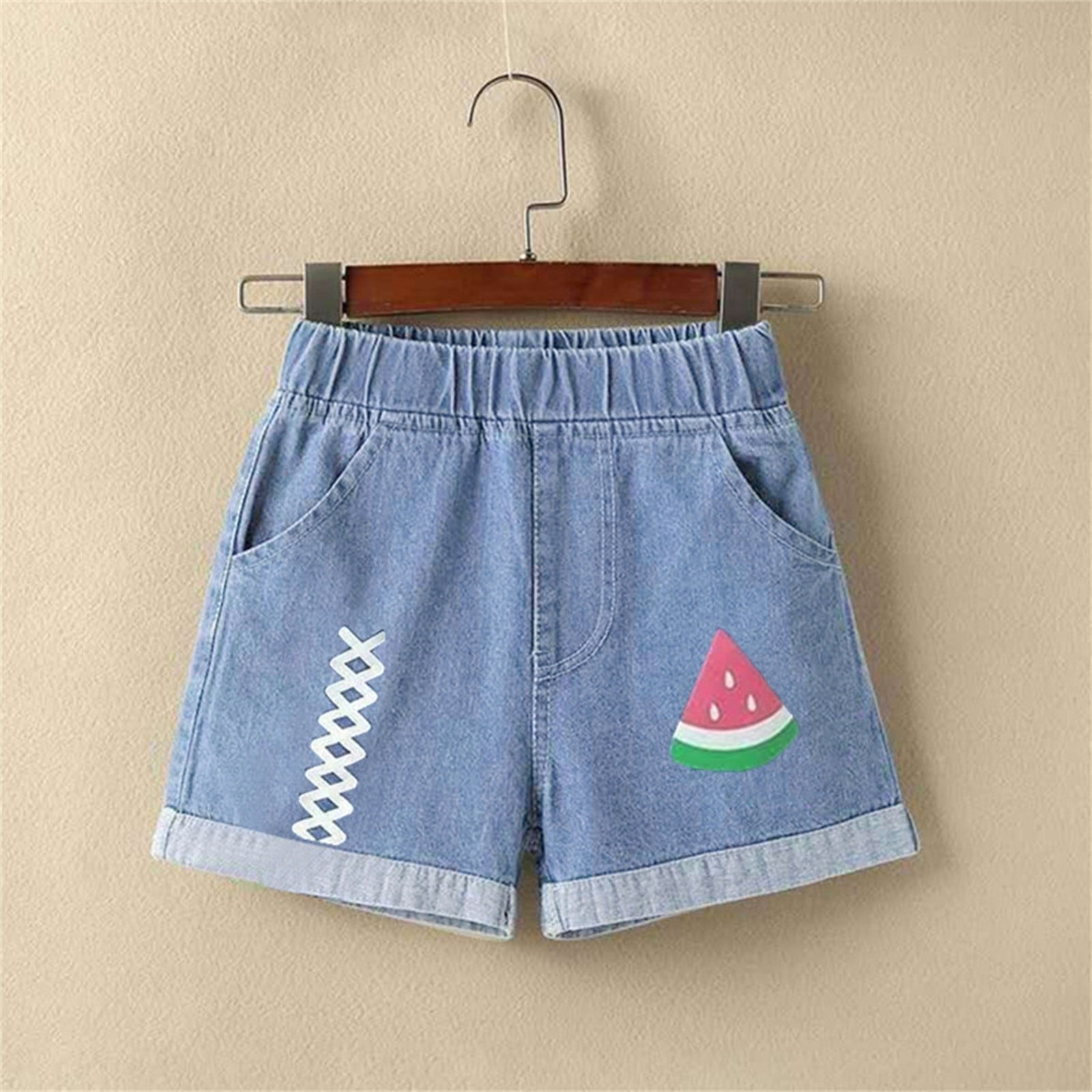 Sentuca Girls Denim Shorts Casual Cute Jeans Shorts with Pockets for ...