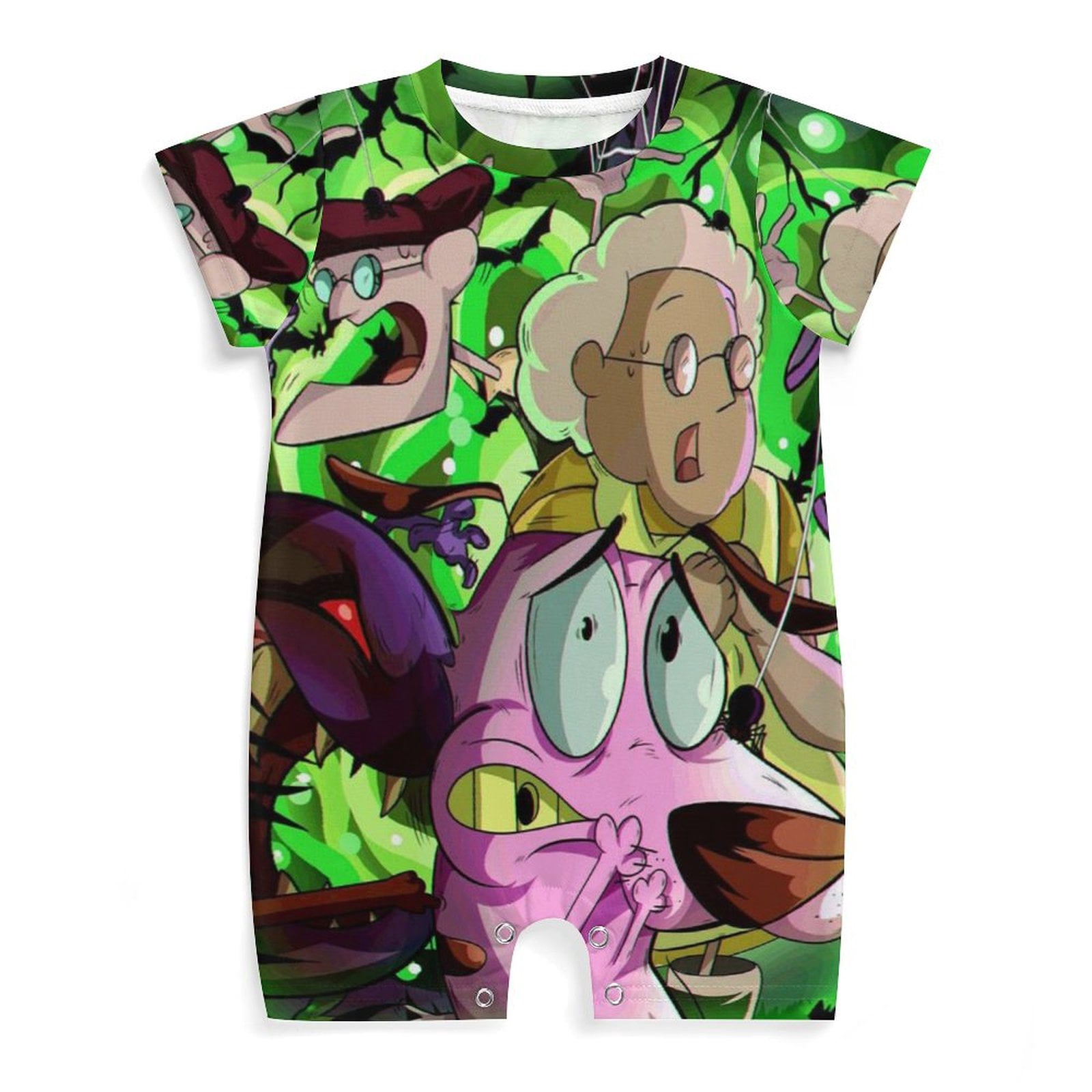 Courage The Cowardly Dog Newborn Baby Romper Clothing Infant Short ...