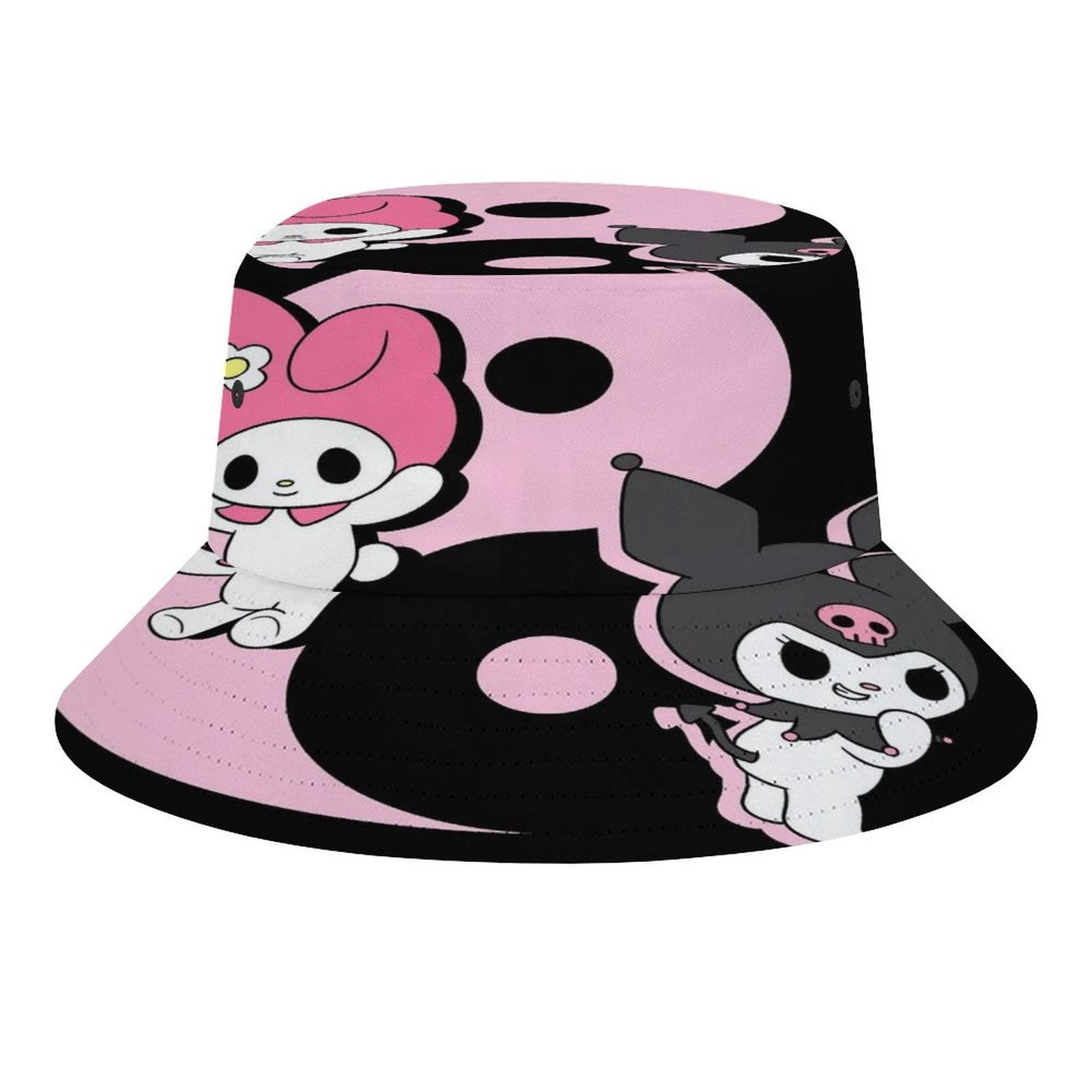Kuromi And Melody Bucket Hats Unisex Lightweight Outdoor Summer Beach ...