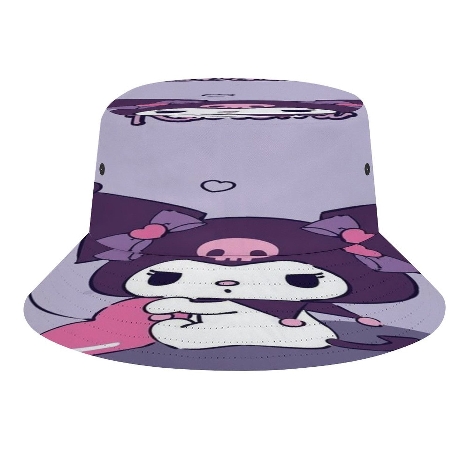 Kuromi Bucket Hats Unisex Lightweight Outdoor Summer Beach Sun Hats Men ...