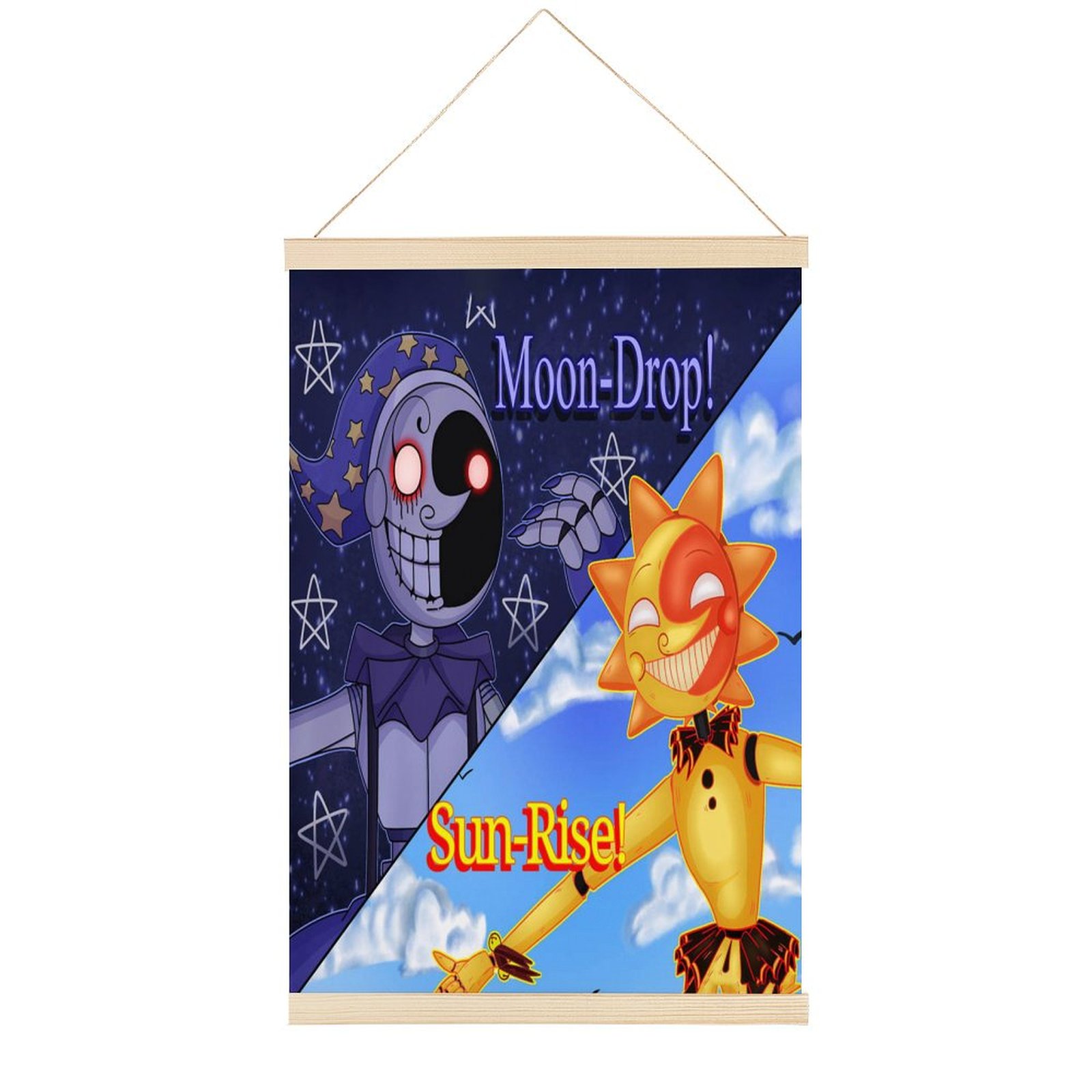 Sundrop Moondrop Poster Wall Art Decor Hanging Paintings Wood Frame ...