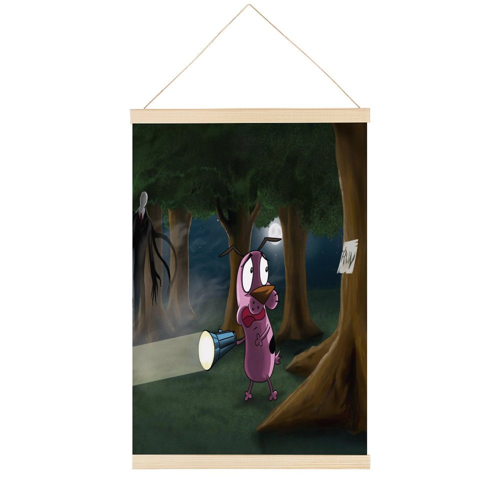 Courage The Cowardly Dog Poster Wall Art Decor Hanging Paintings Wood ...