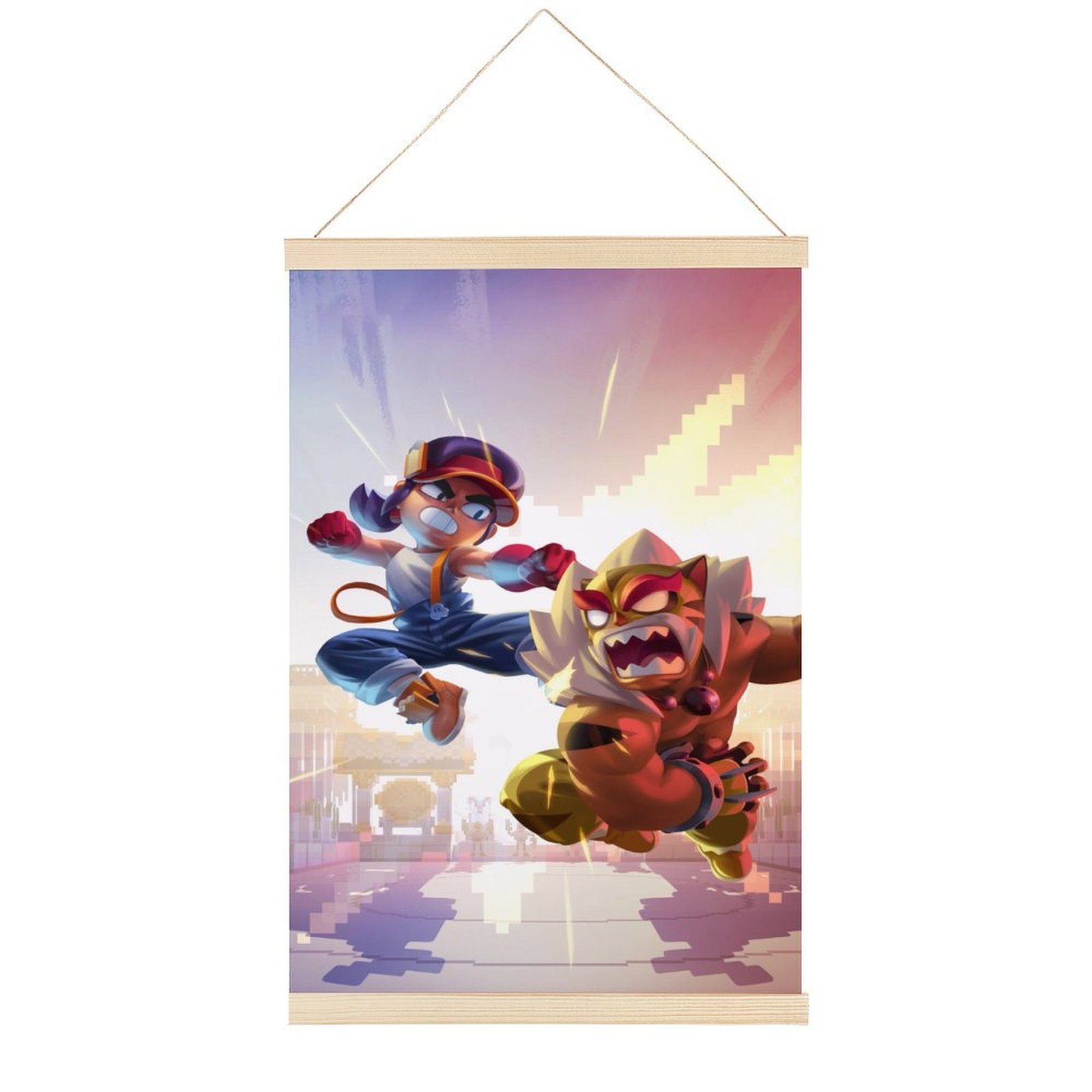 Brawl Stars Poster Wall Art Decor Hanging Paintings Wood Frame Hanger ...