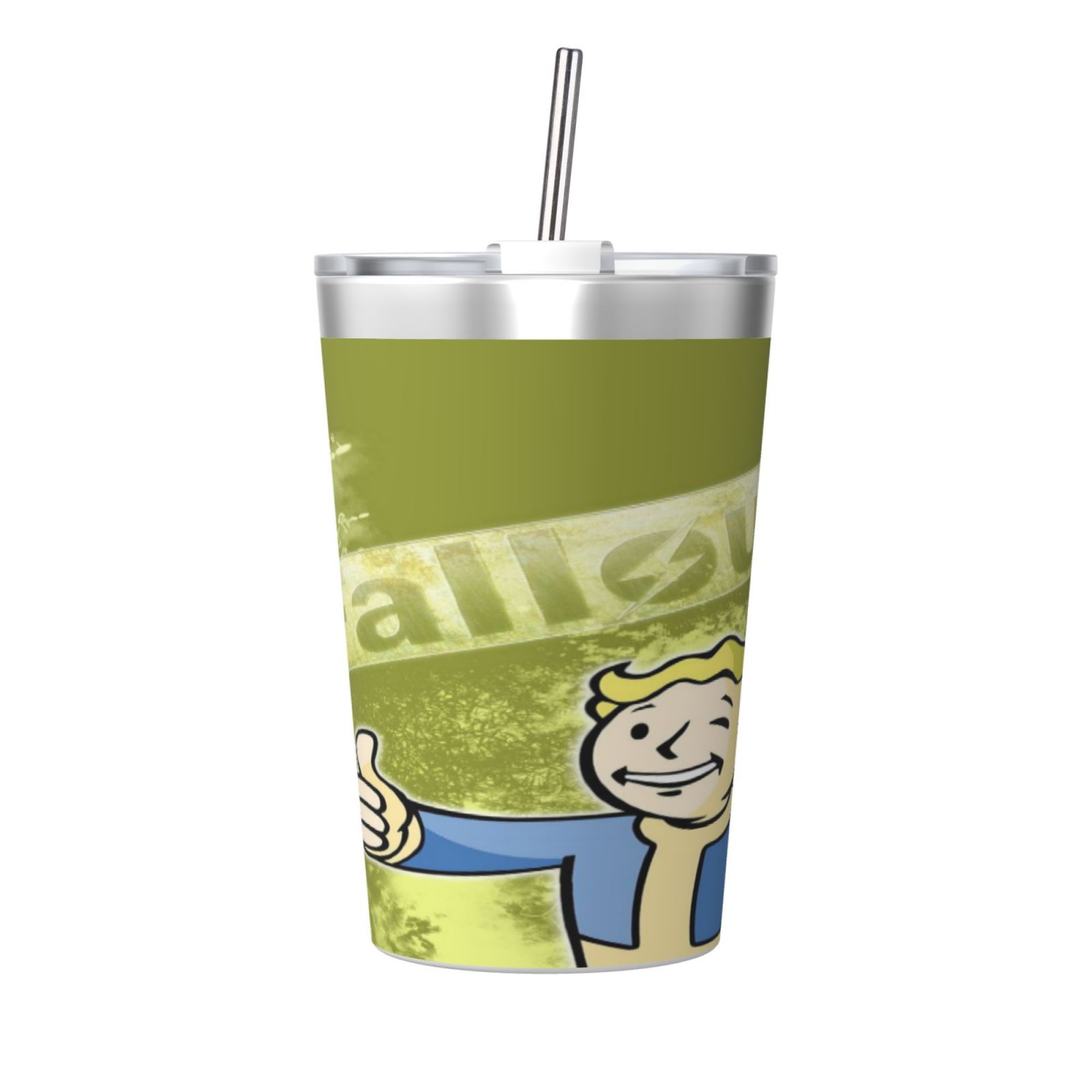 Fallout Insulated Tumbler Anime Travel Coffee Mug 12 Oz Stainless Steel ...