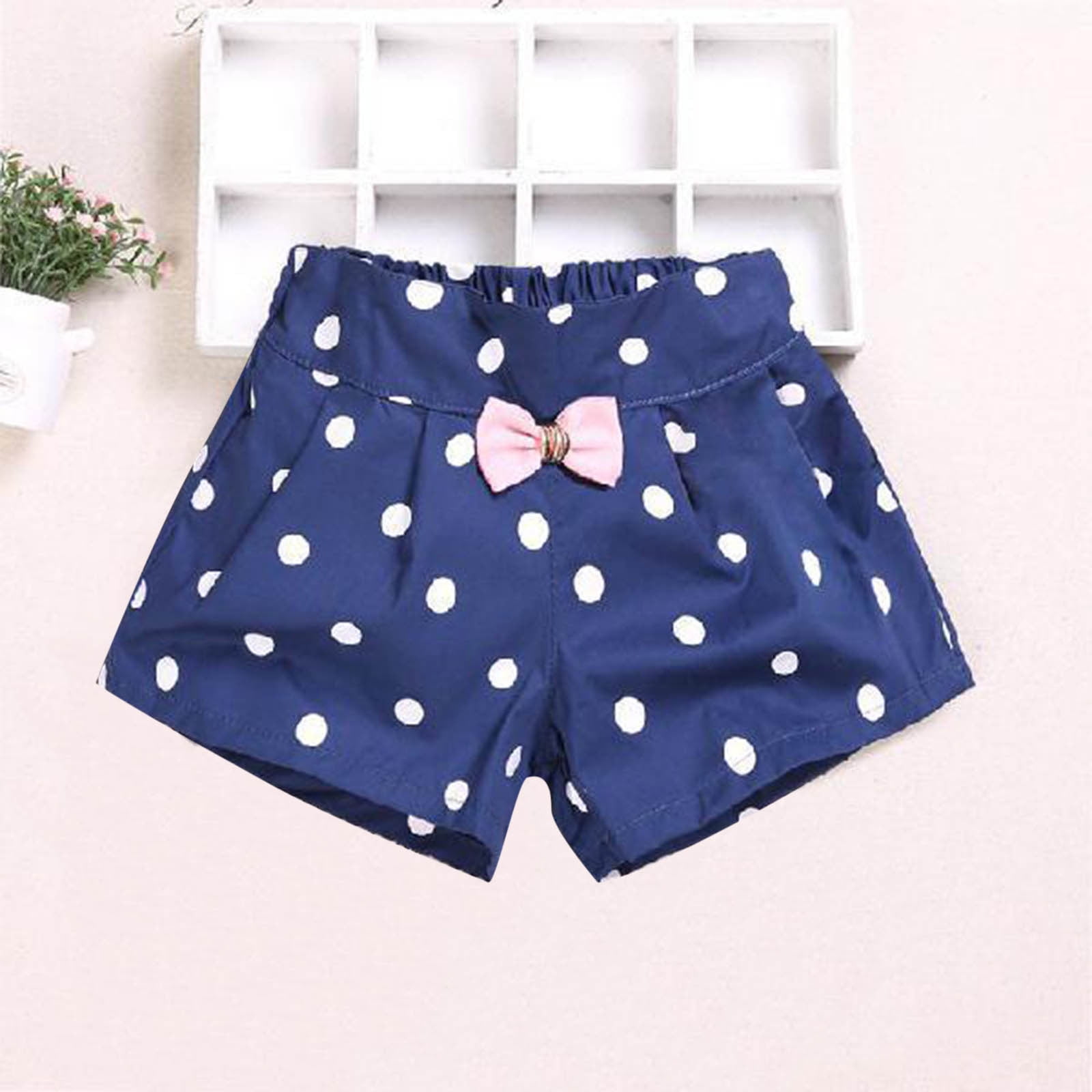 Sentuca Summer Toddler Girl Clothes Cute Print Bow Tie Girls Shorts for ...