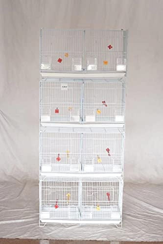 Seny Set of 4 Stackable Breeding Bird Cage for Canary Finch Small Birds ...