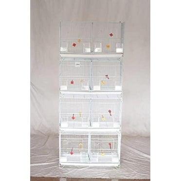 76" X-Large Double Stacker Wrought Iron Cage Bird Flight Parrot ...