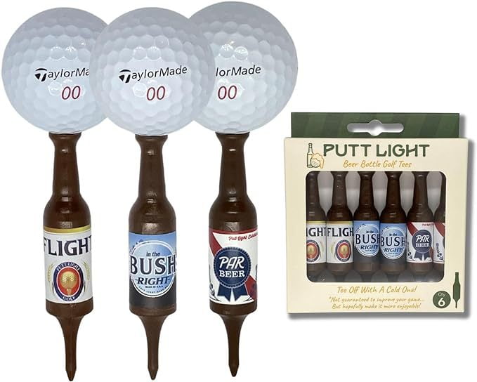 Senya 12 Pack Golf Tees Beer Bottle Handmade, Durable and Recyclable Plastic Golf Tee ...