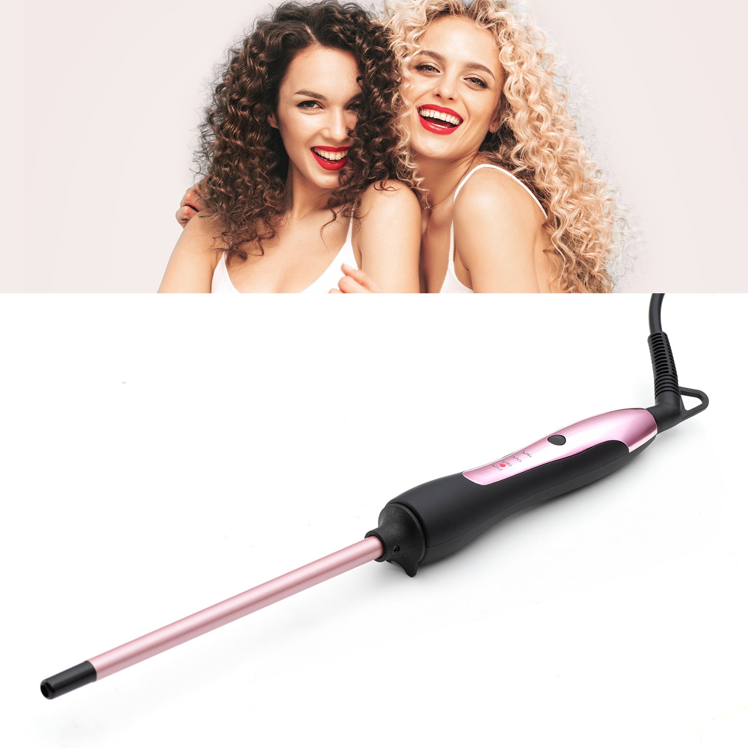 Senya 9mm Curling Iron Professional, 3/8 inch Ceramic Tourmaline Hair Curl Wand Barrel, Hair ...