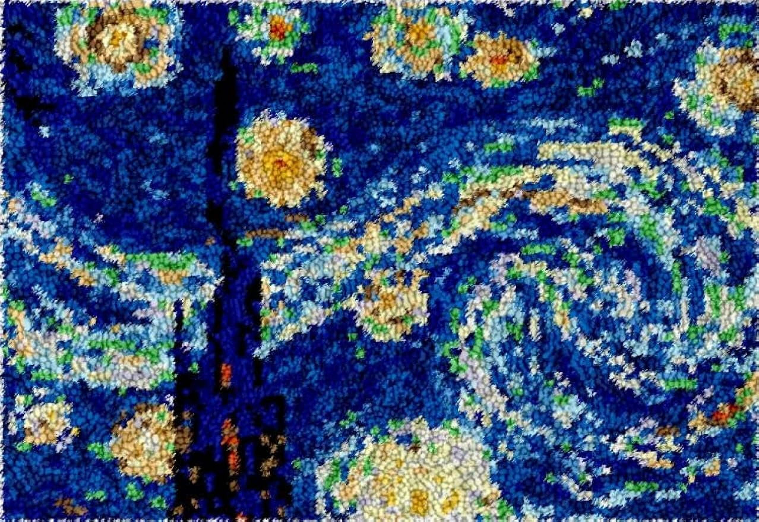 Senya Famous Starry Night Large Size Latch Hook Rug Embroidery Kits ...